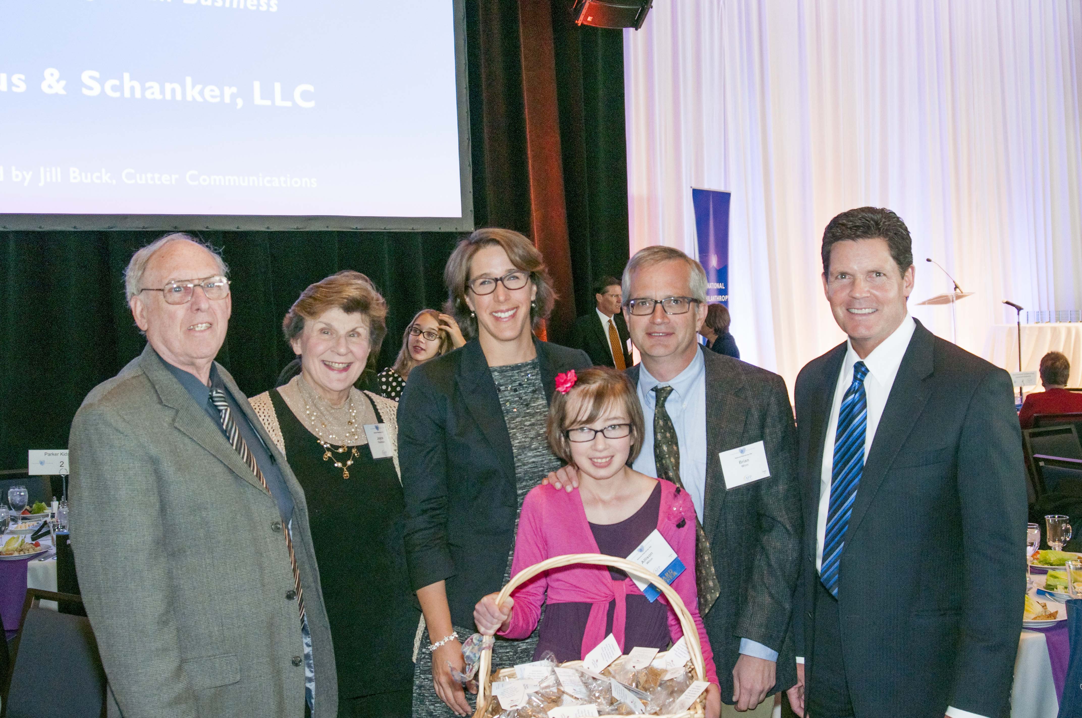 Ron and Joyce Fishman, Diana Litvak, Allison Winn, Dr. Brian Winn ...