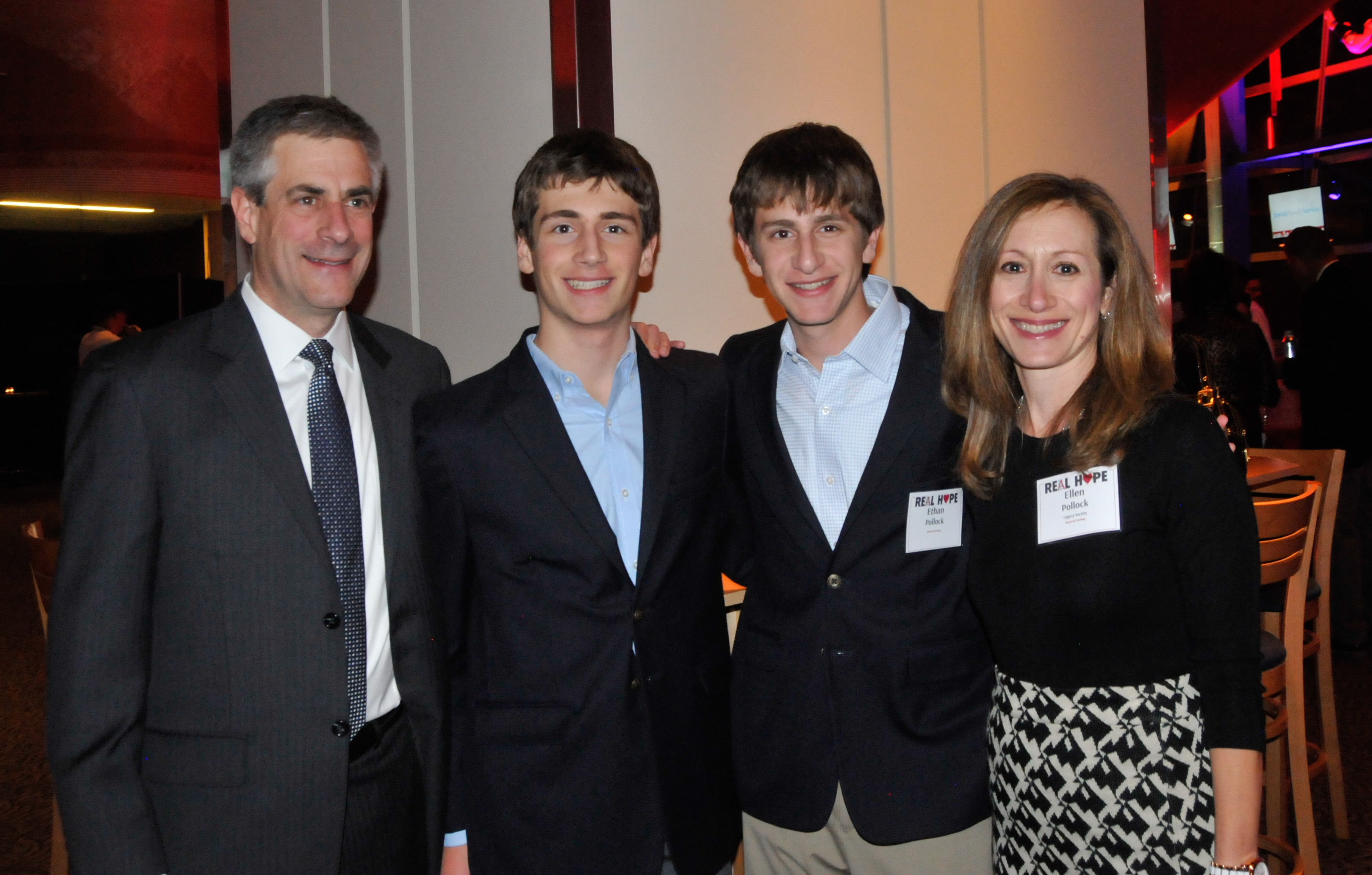 Eric, Cameron, Ethan and Ellen Pollock