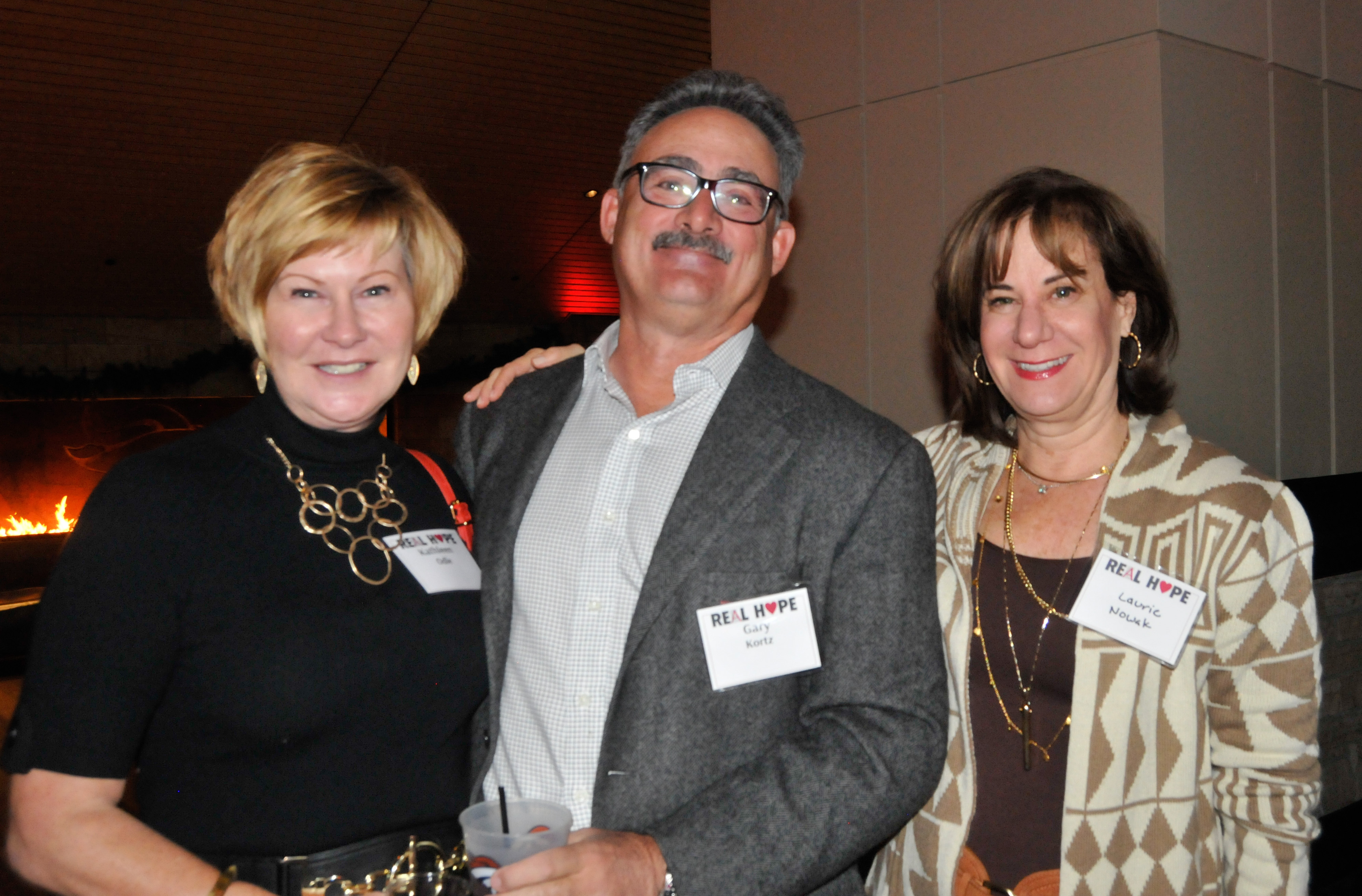 Kathy Odle, left, Gary Kortz, Laurie Nowak
