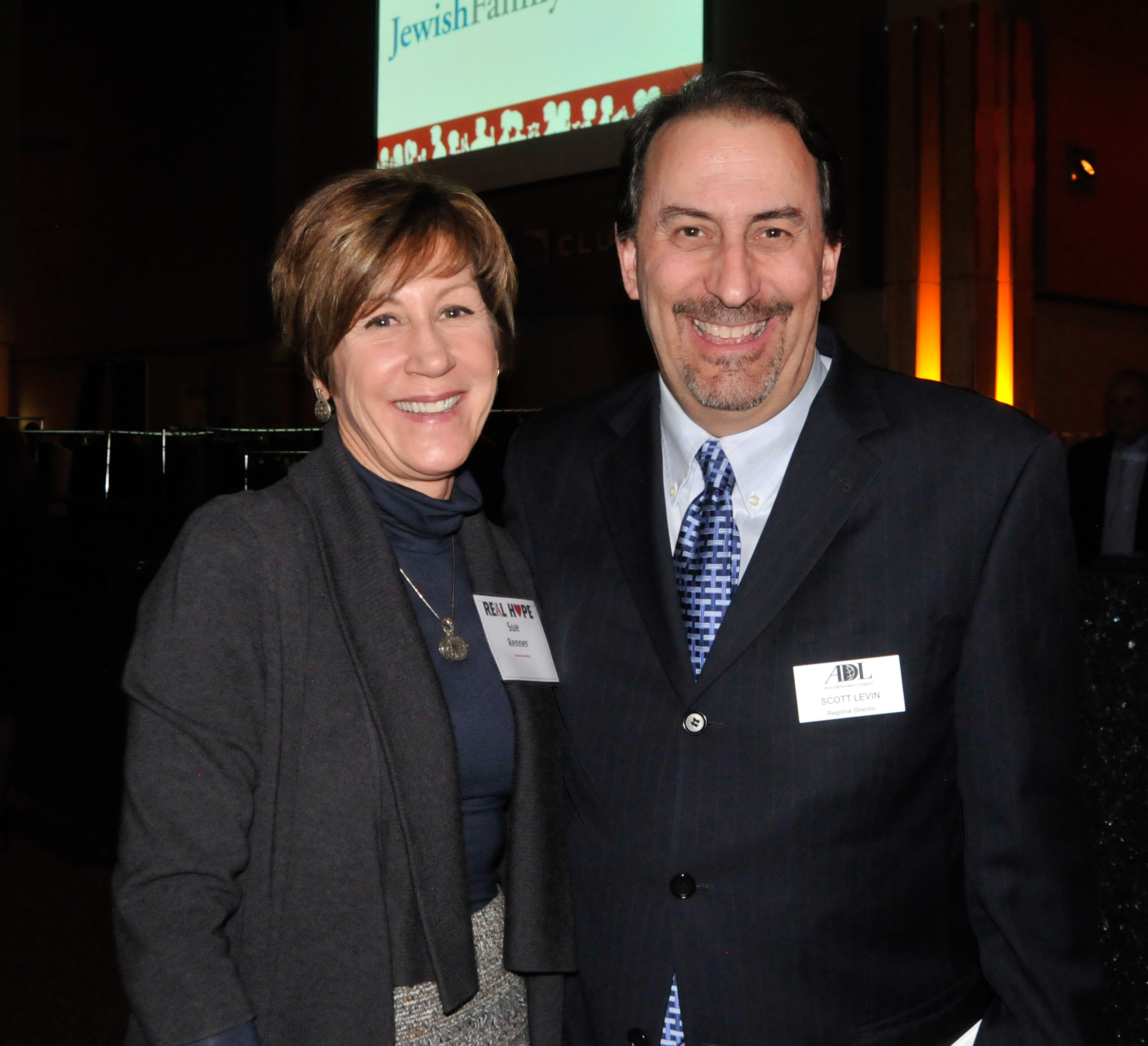 Sue Renner and Scott Levin of ADL