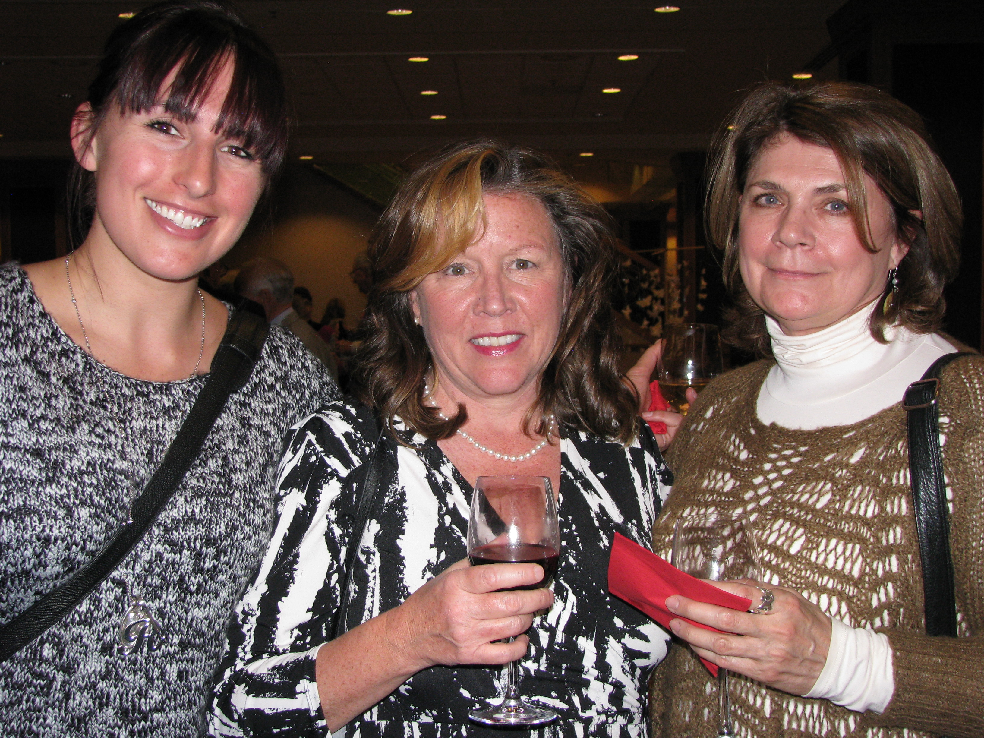 Amanda Rebol, left, with Physllia Keenan and Sabina Johnson