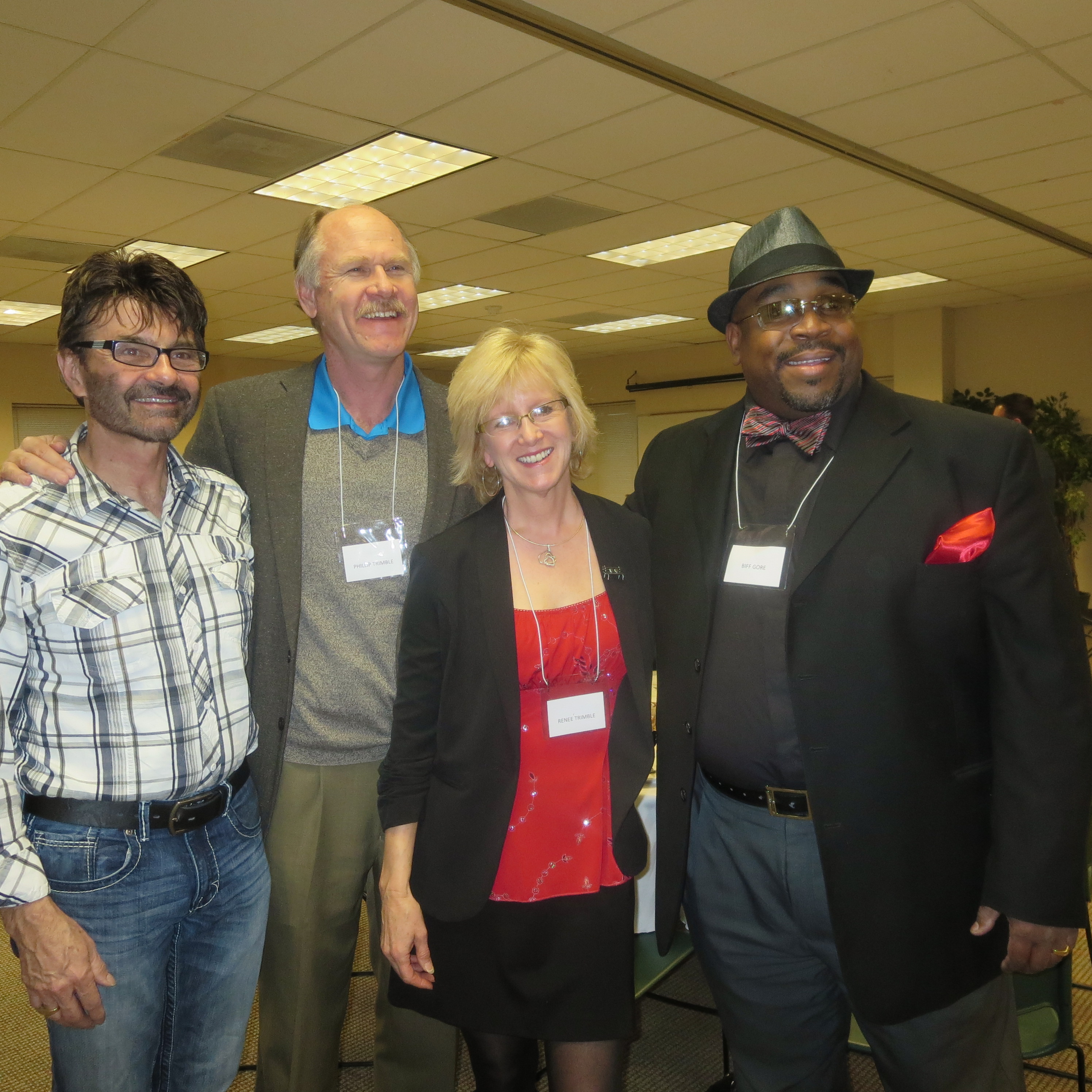 L to R: Jason Hickman, Phil Trimble, Renee Trimble, Biff Gore