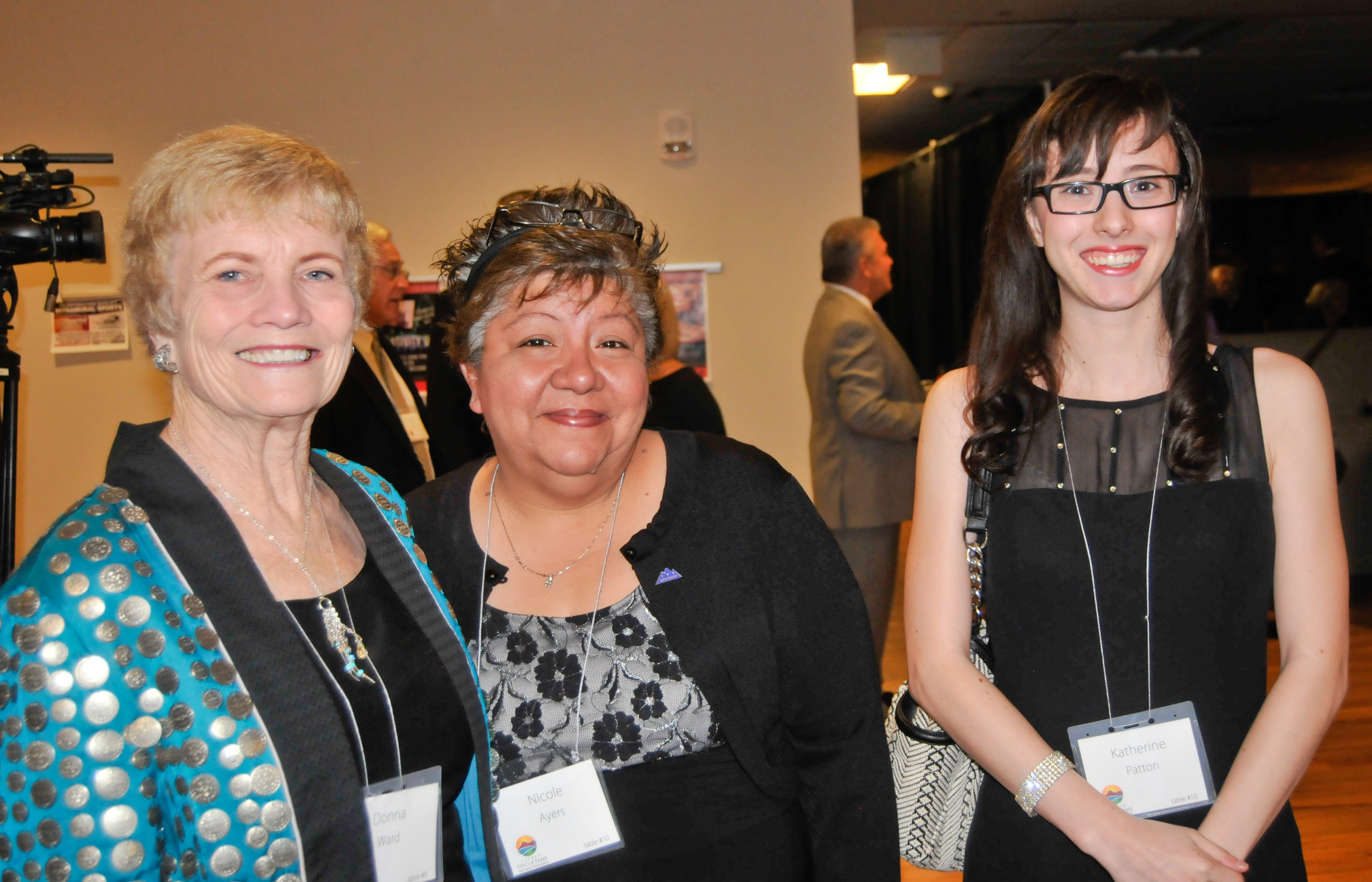 Donna Ward, left, and PCC students Nicole Ayers and Katherine Patton