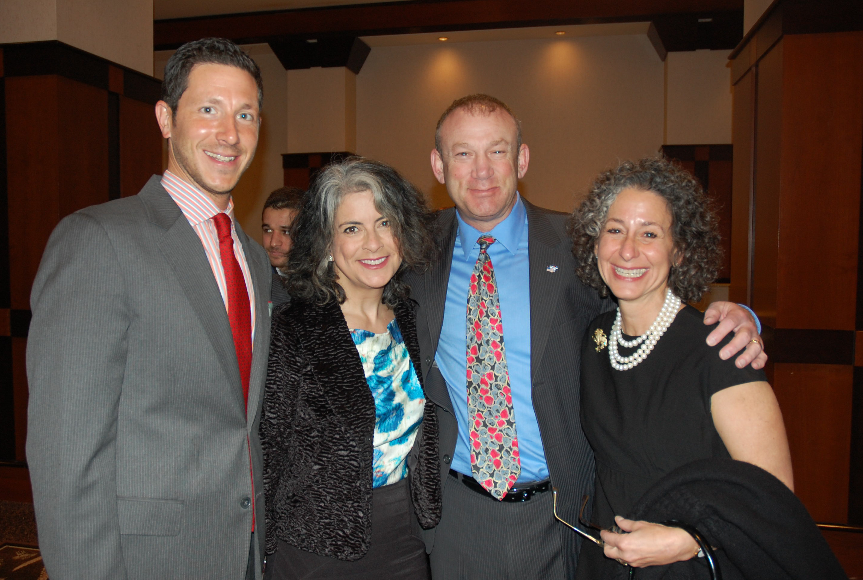 Willie Recht, left, Sue and Doug Seserman, Susan Kramer