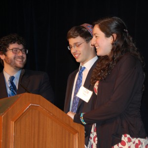 David, Yoni and Yael Gottlieb proudly talk about their mother Gabriela