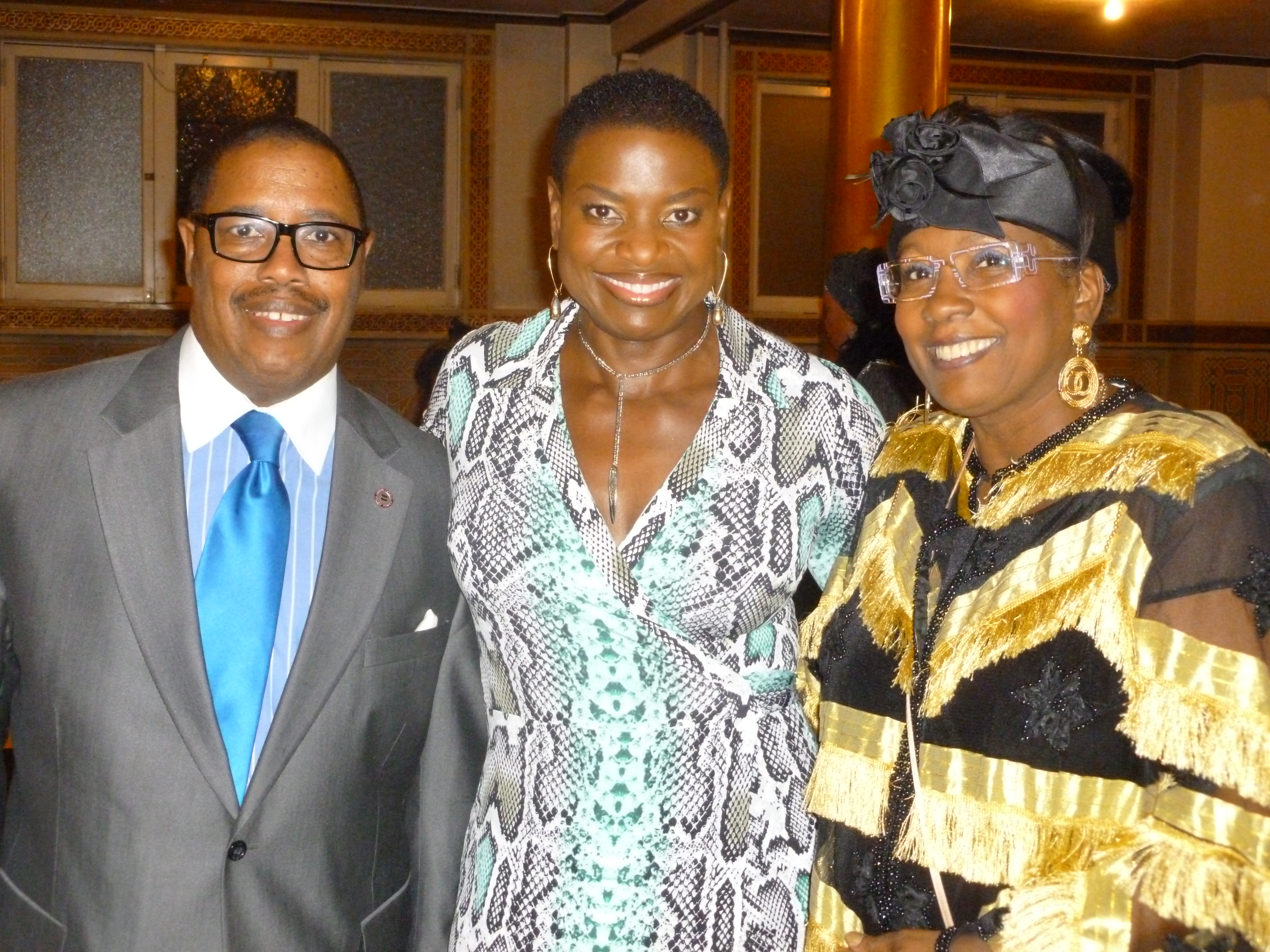 Amani Ali, with wife and emcee Gloria Neal (center), and President/CEO ...