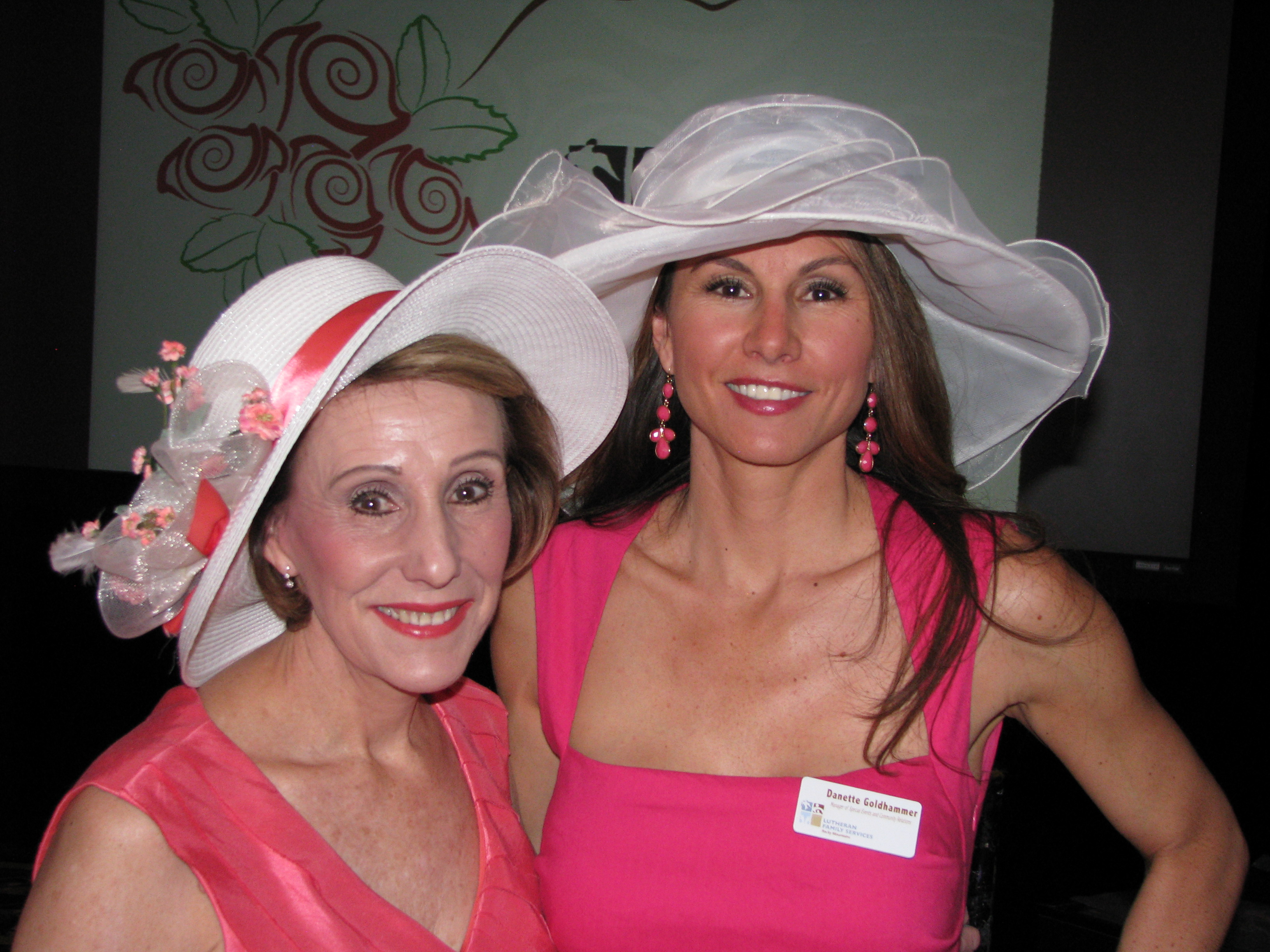Jane Pope Meehan, left, smiles with Danette Goldhammer