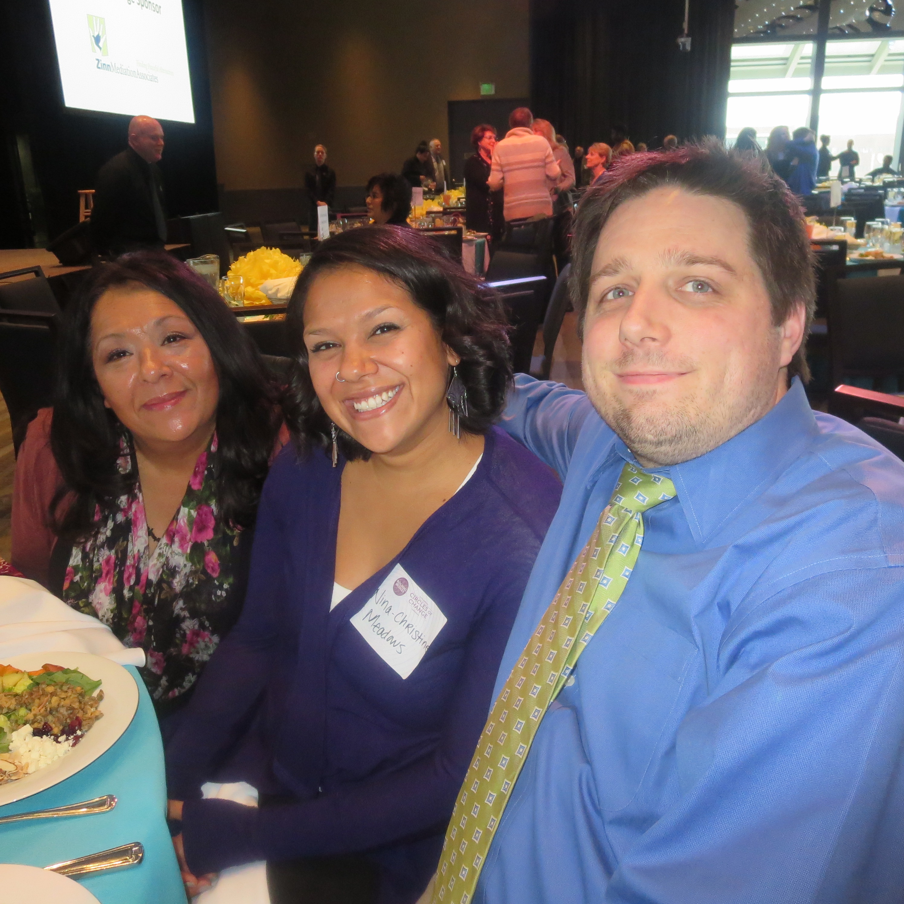 L to R: Denise Flores, Nina-Christine Meadows, Daryn Henry