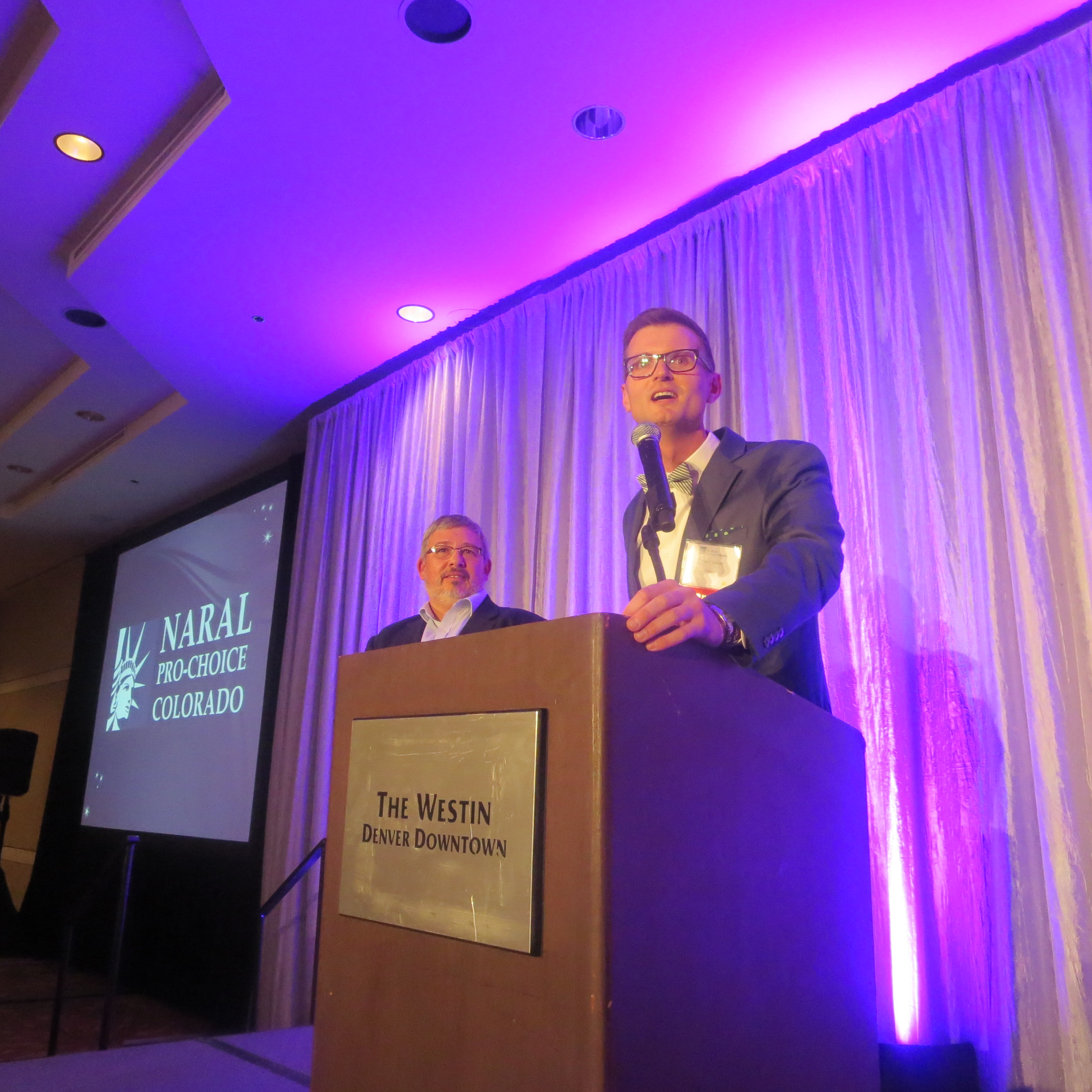 Rich Pelletier, Travis Leiker, Board President