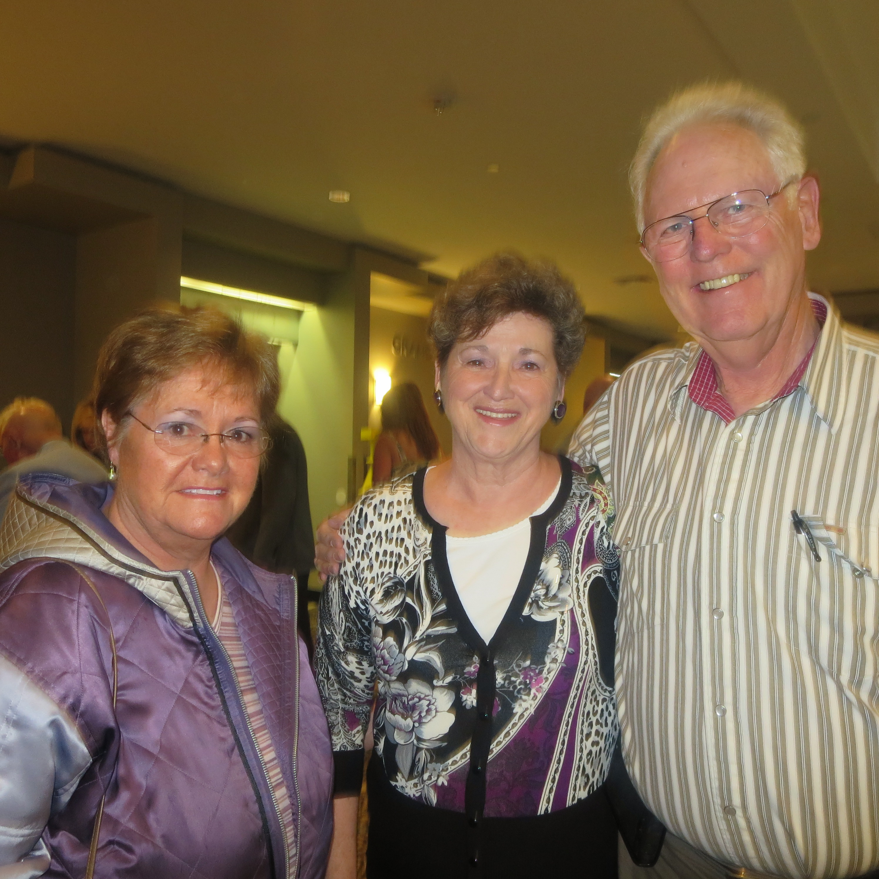 L to R: Cindy Hacker, Edra & John Mitchell