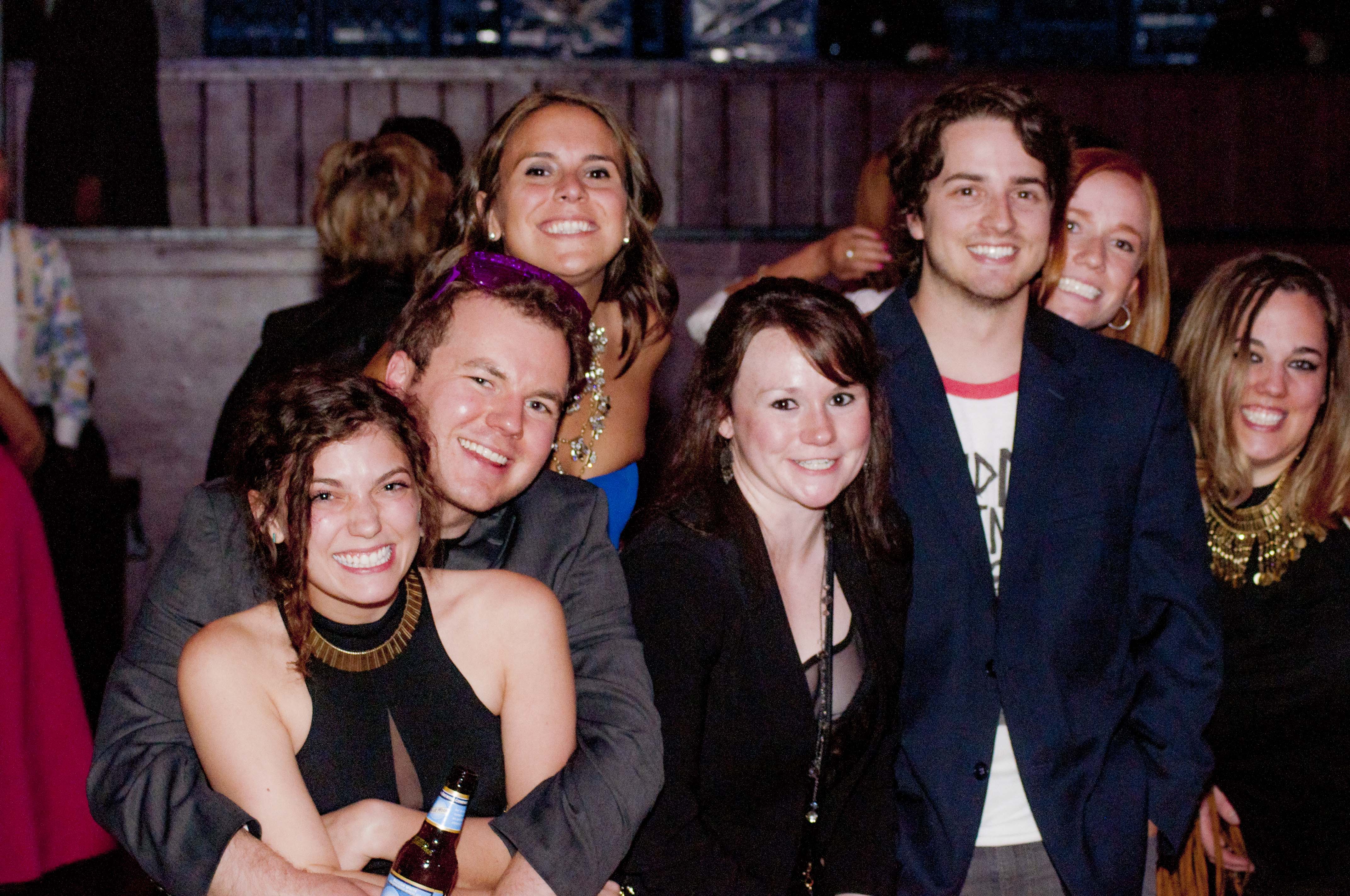 Party revelers danced the night away