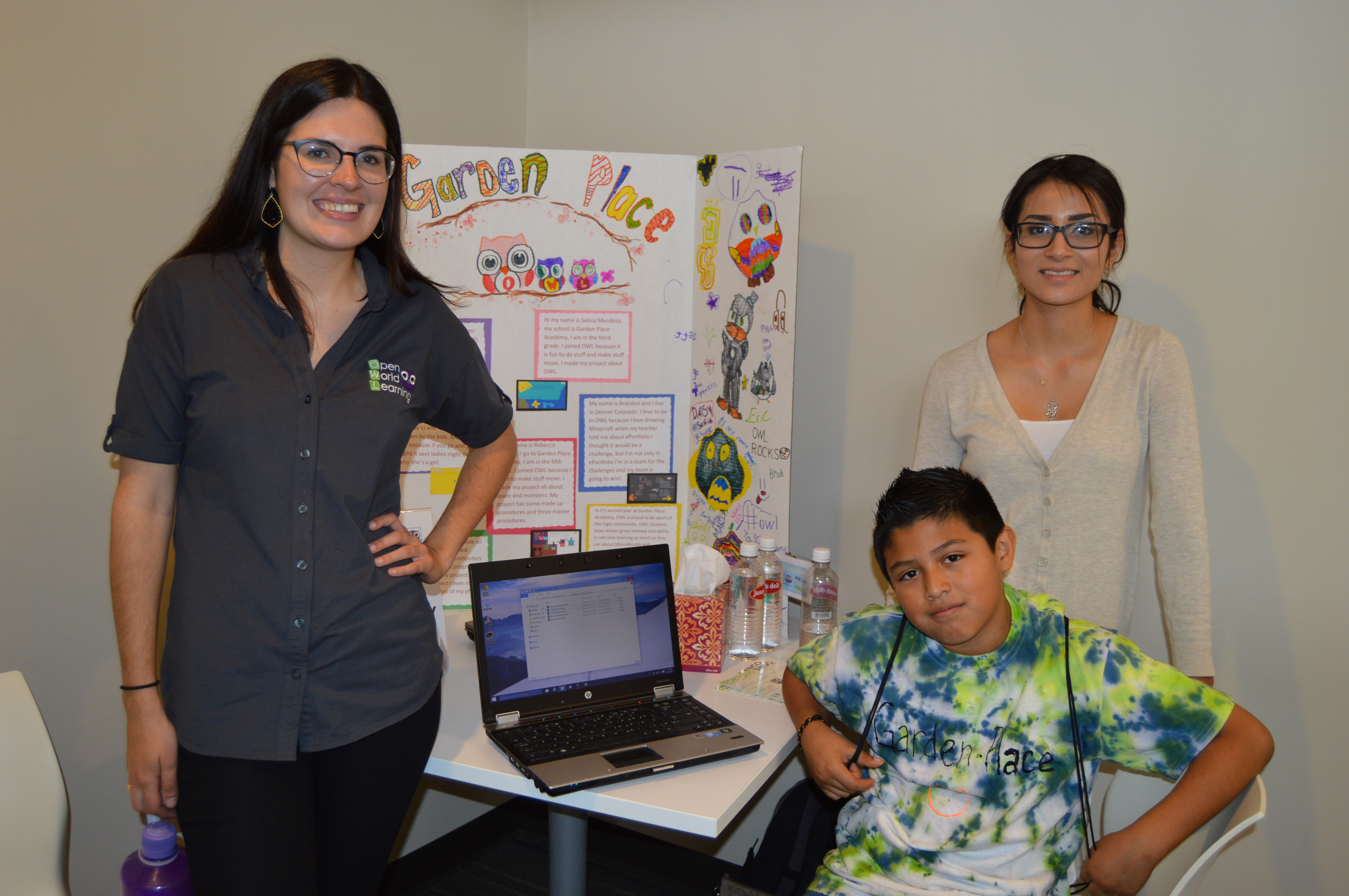 (l to r): Megan Rountree, with Brandon and Giselle