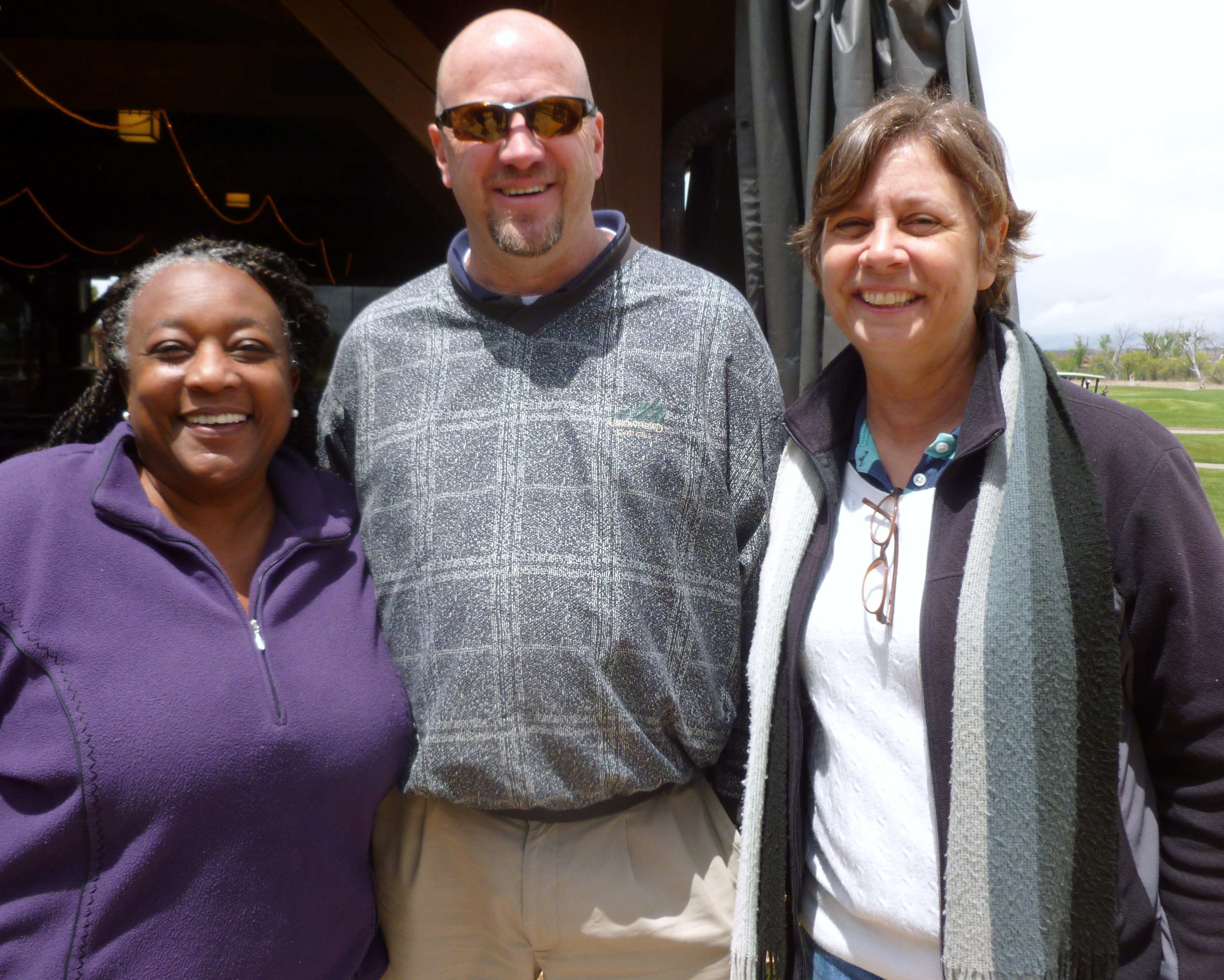 (l to r): Yolanda Gotier, Mark Blakeley and Carlotta Barnes