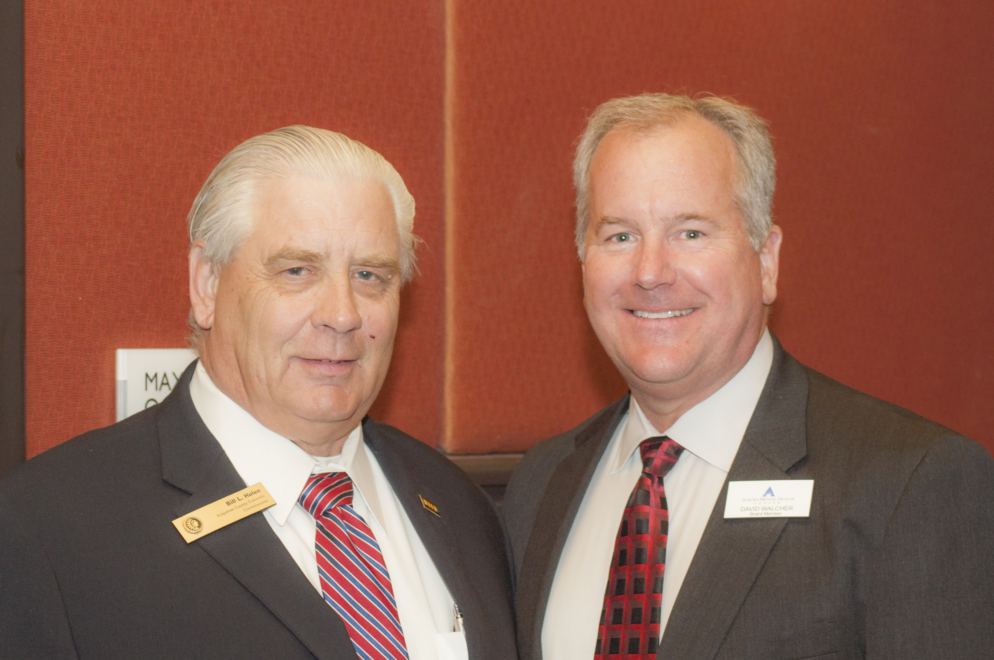 Arapahoe Commisioner Bill Holen, Arapahoe Sheriff David Walcher
