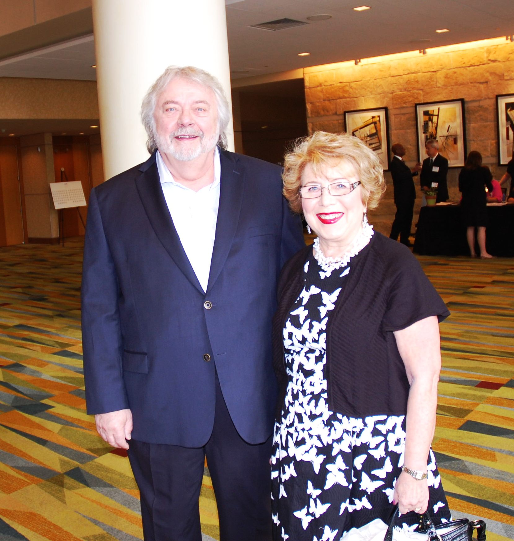 Jim Wolfe with his wife, Yana Vishnitsky