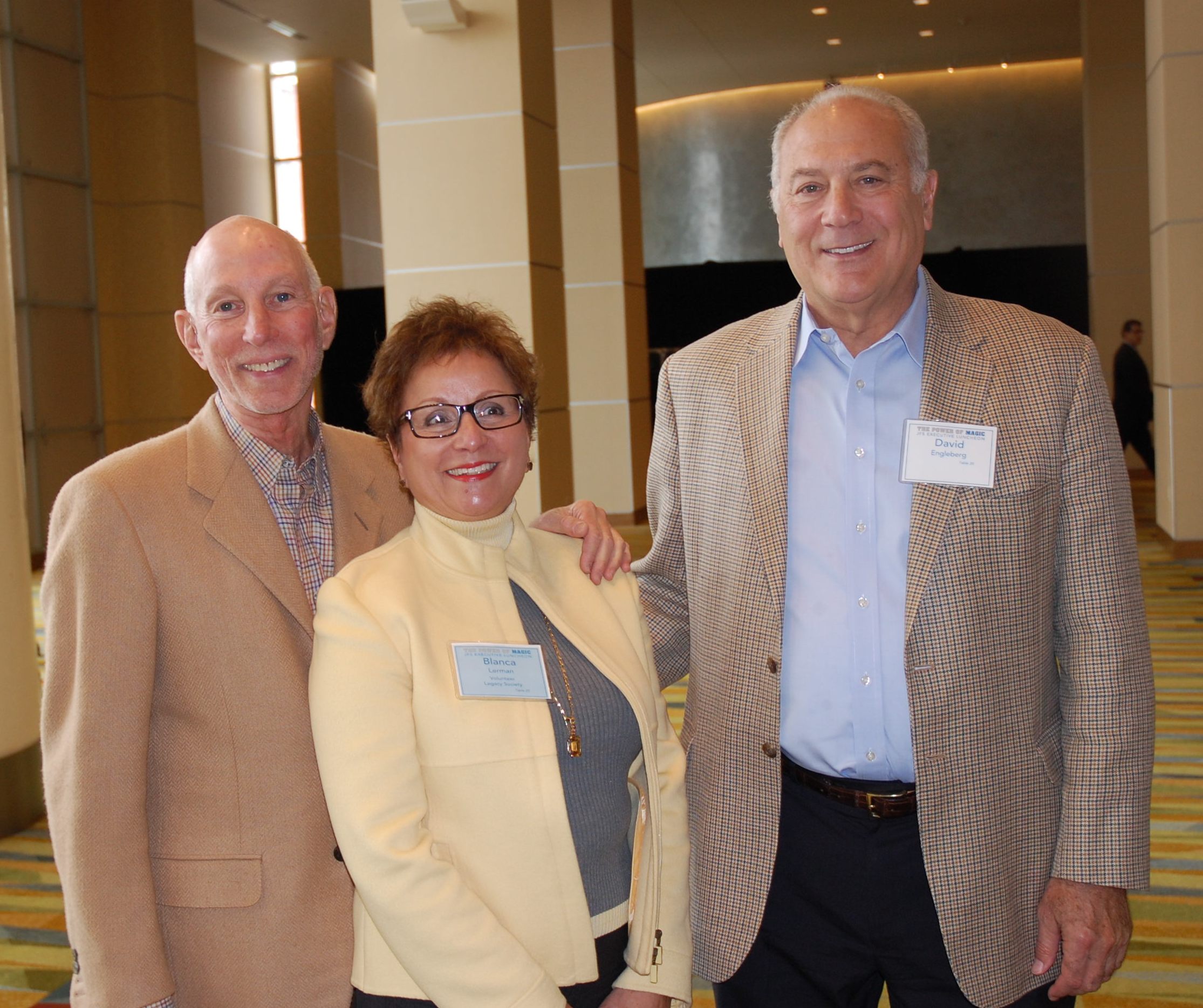 Howard and Blanca Lerman, left, and David Engleberg