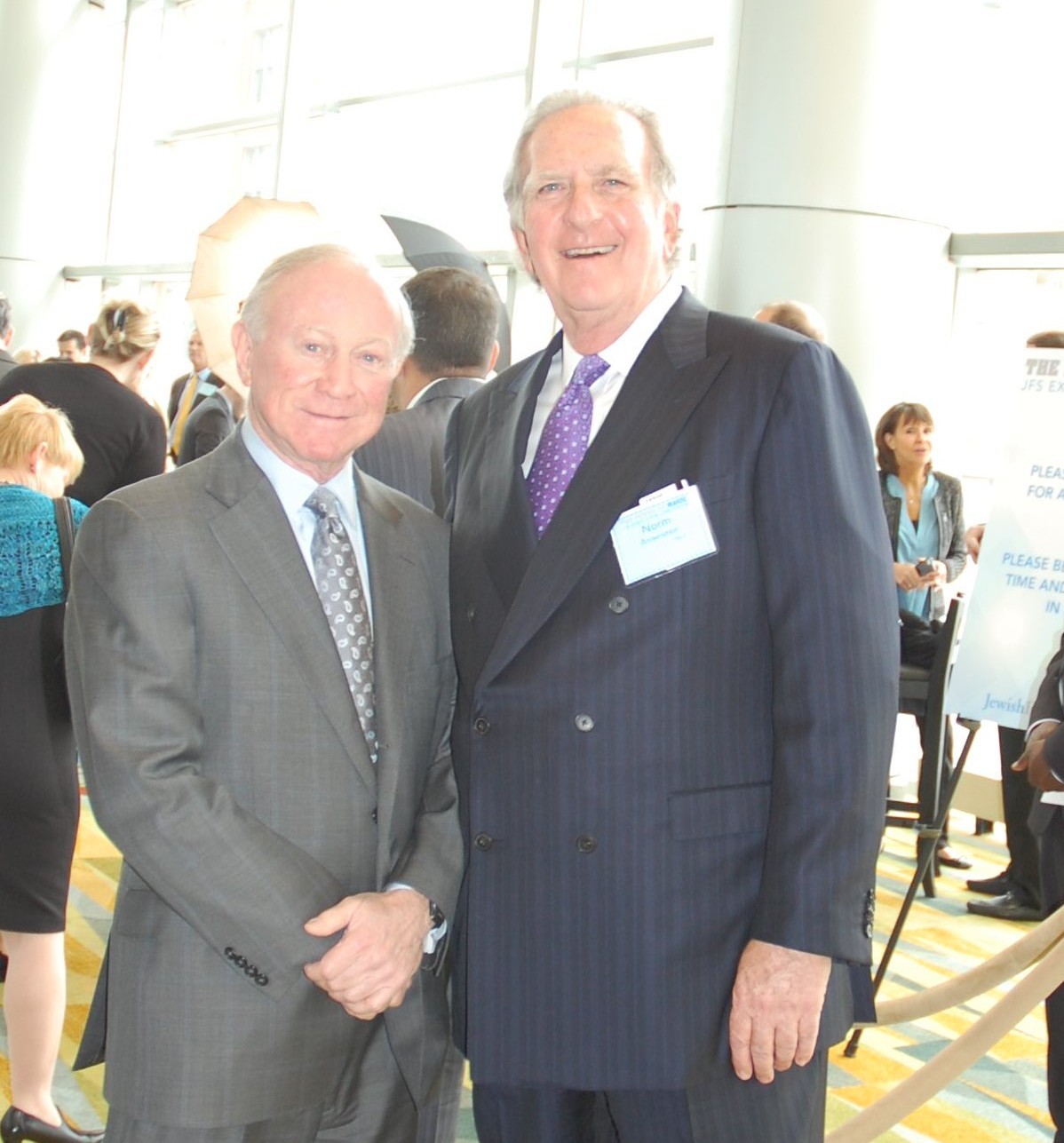 Larry Mizel, left, and Norm Brownstein