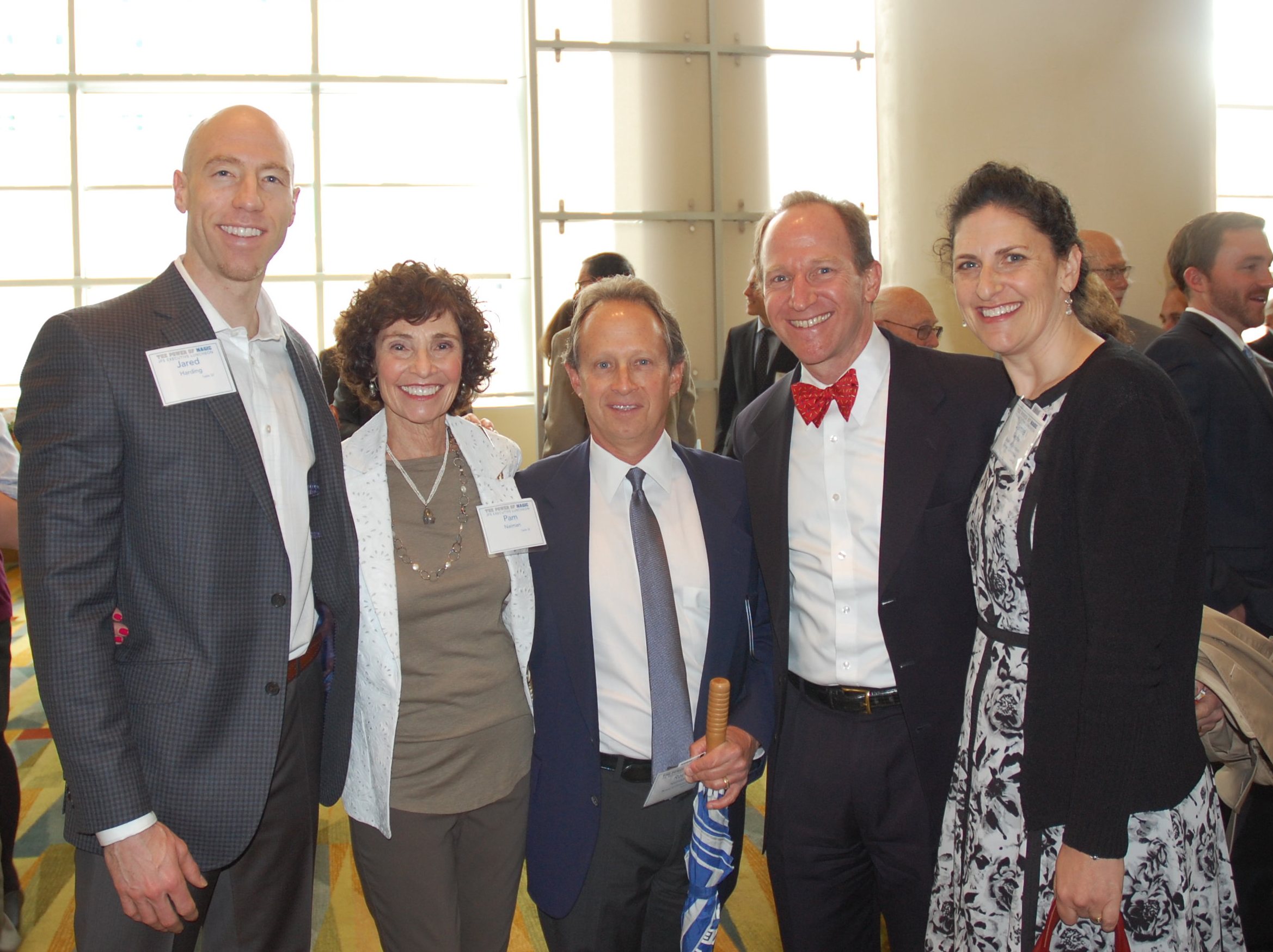 Jared Harding, left, Pam Naiman, Rob Naiman, David Kaufman, Jamie Sarche'