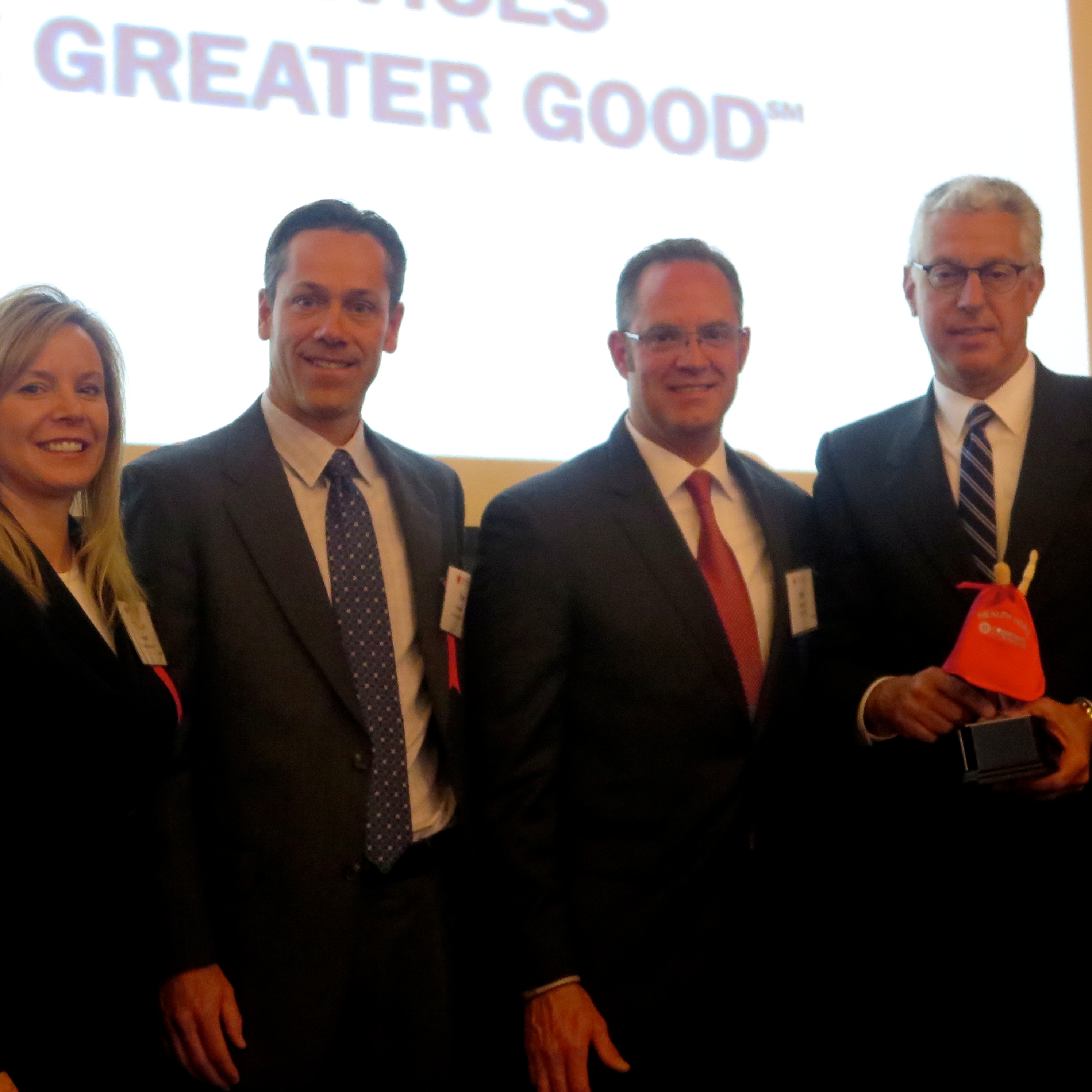 TIAA-CREF accepting 2015 Award for Campaign Excellence Award