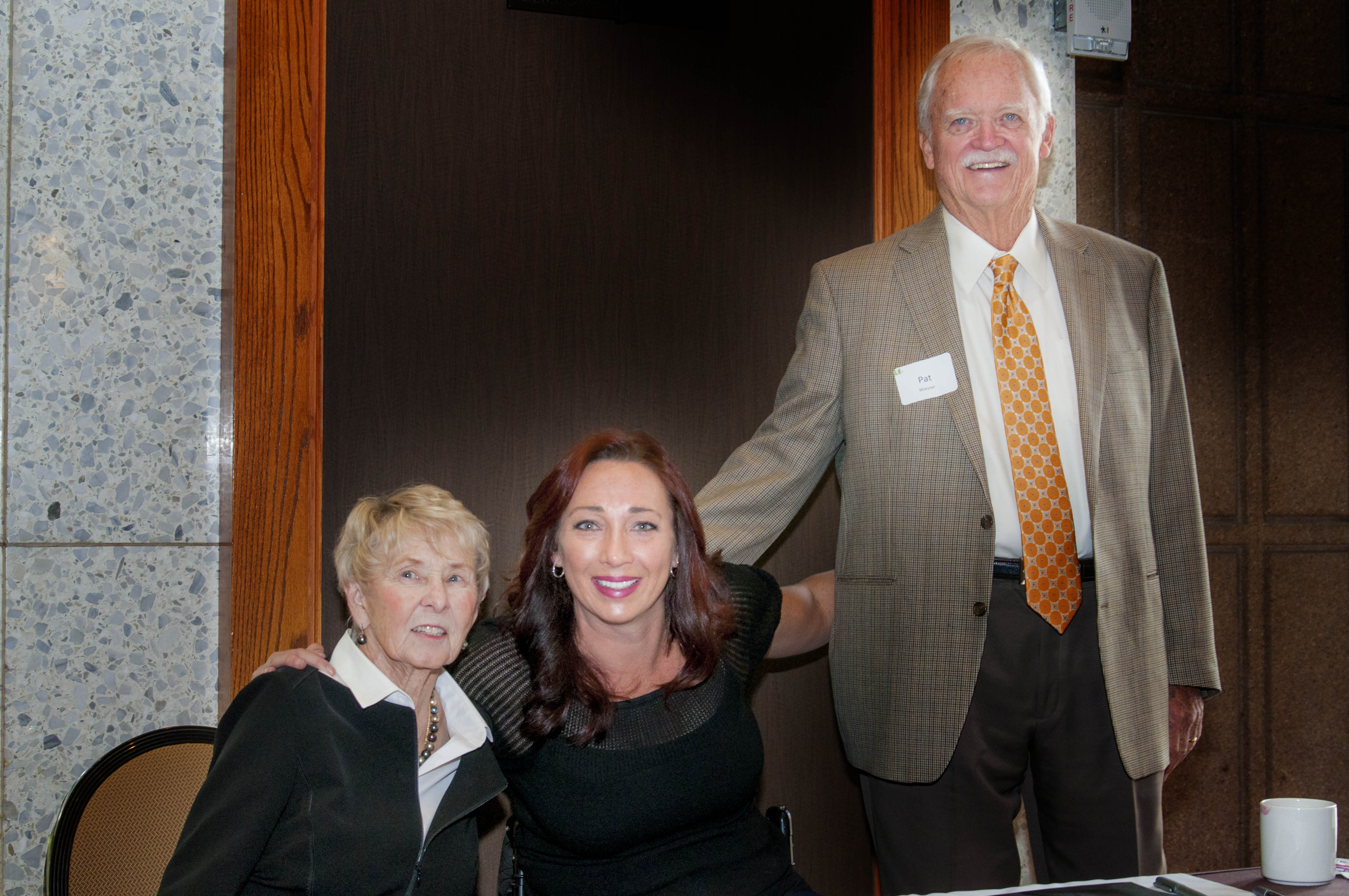 Amy with premiere sponsors of Hope, Janet and Pat Wiesner