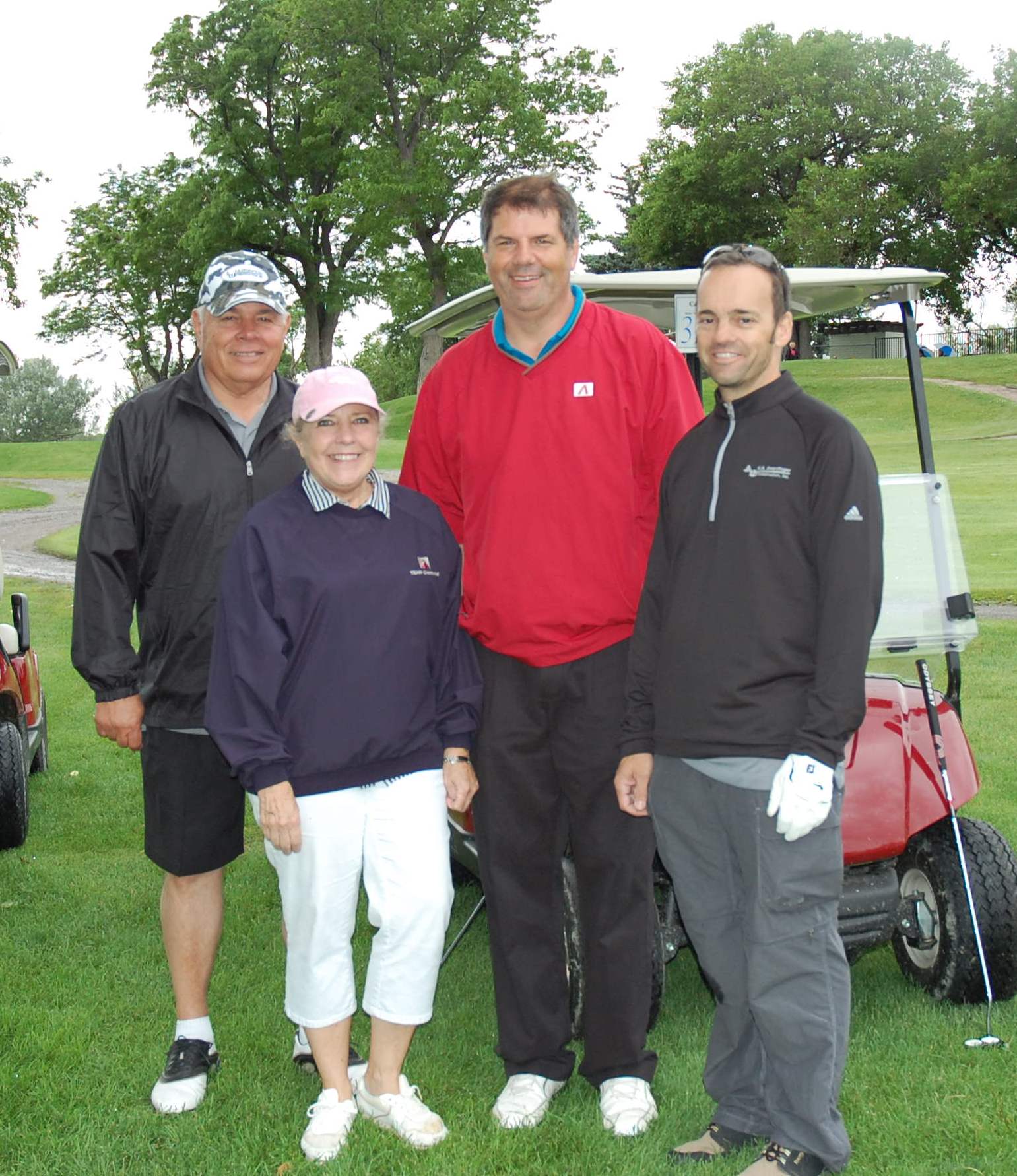 Keith Swerdfeger, left, Pam Patterson, Darryl Stephens, Ray Swerdefeger