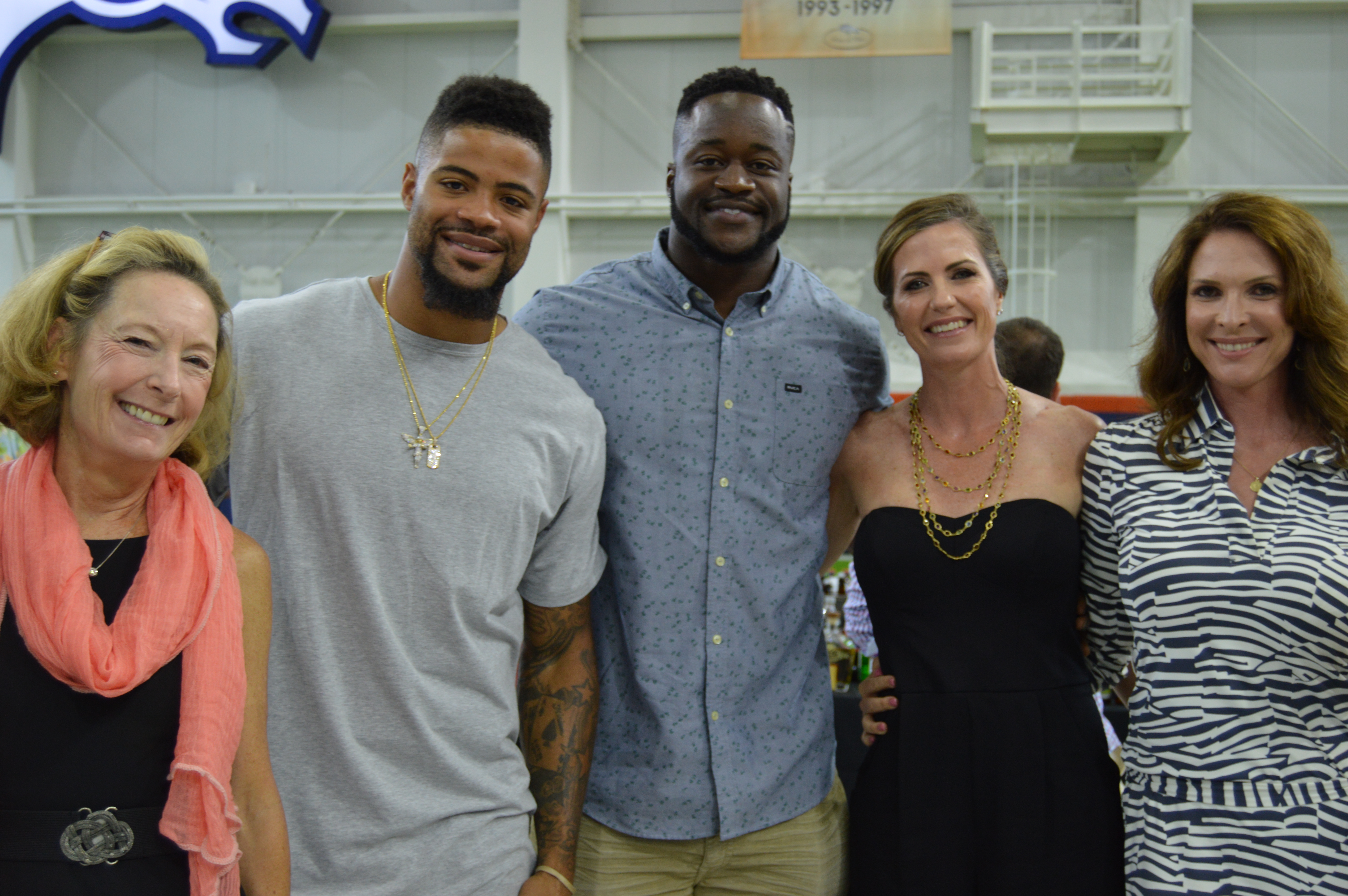(l to r): Terrie Pierce, Broncos wide receiver Cody Latimer, Broncos ...