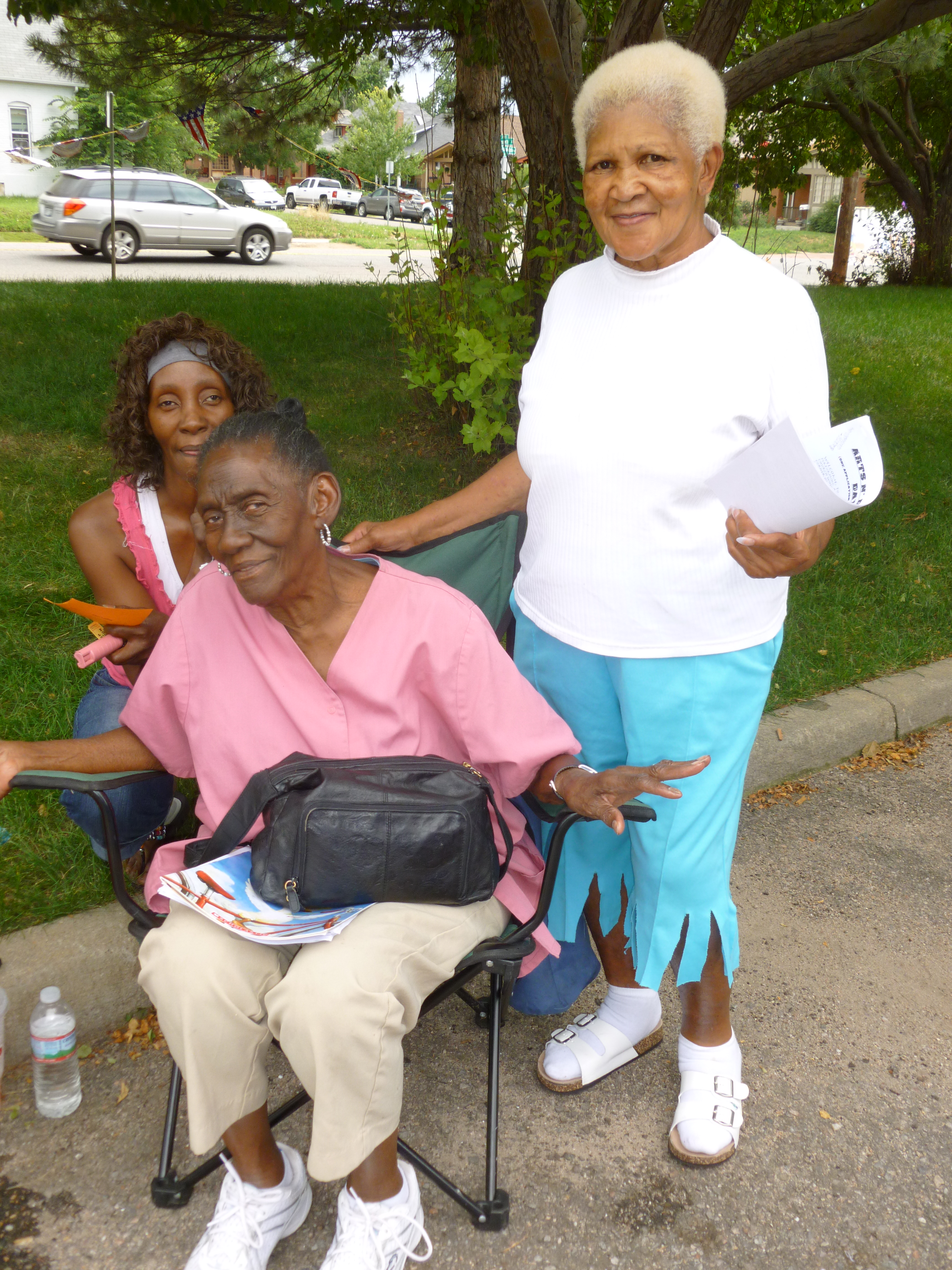 Family and church friends (l to r): Carla Mason, Bernice Mason and ...