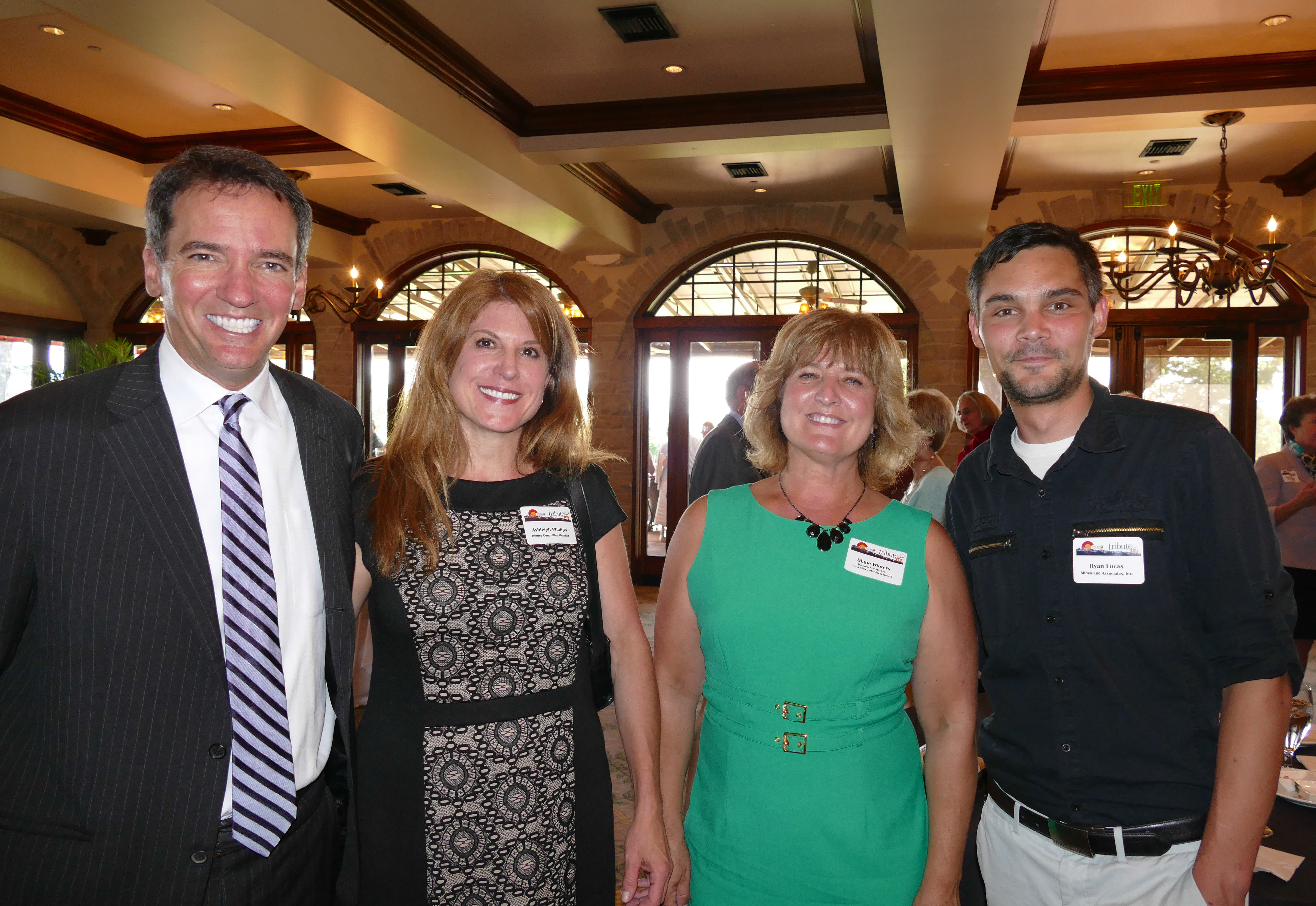 President and CEO Andrew Romanoff, left, Ashleigh Phillips, Diane ...
