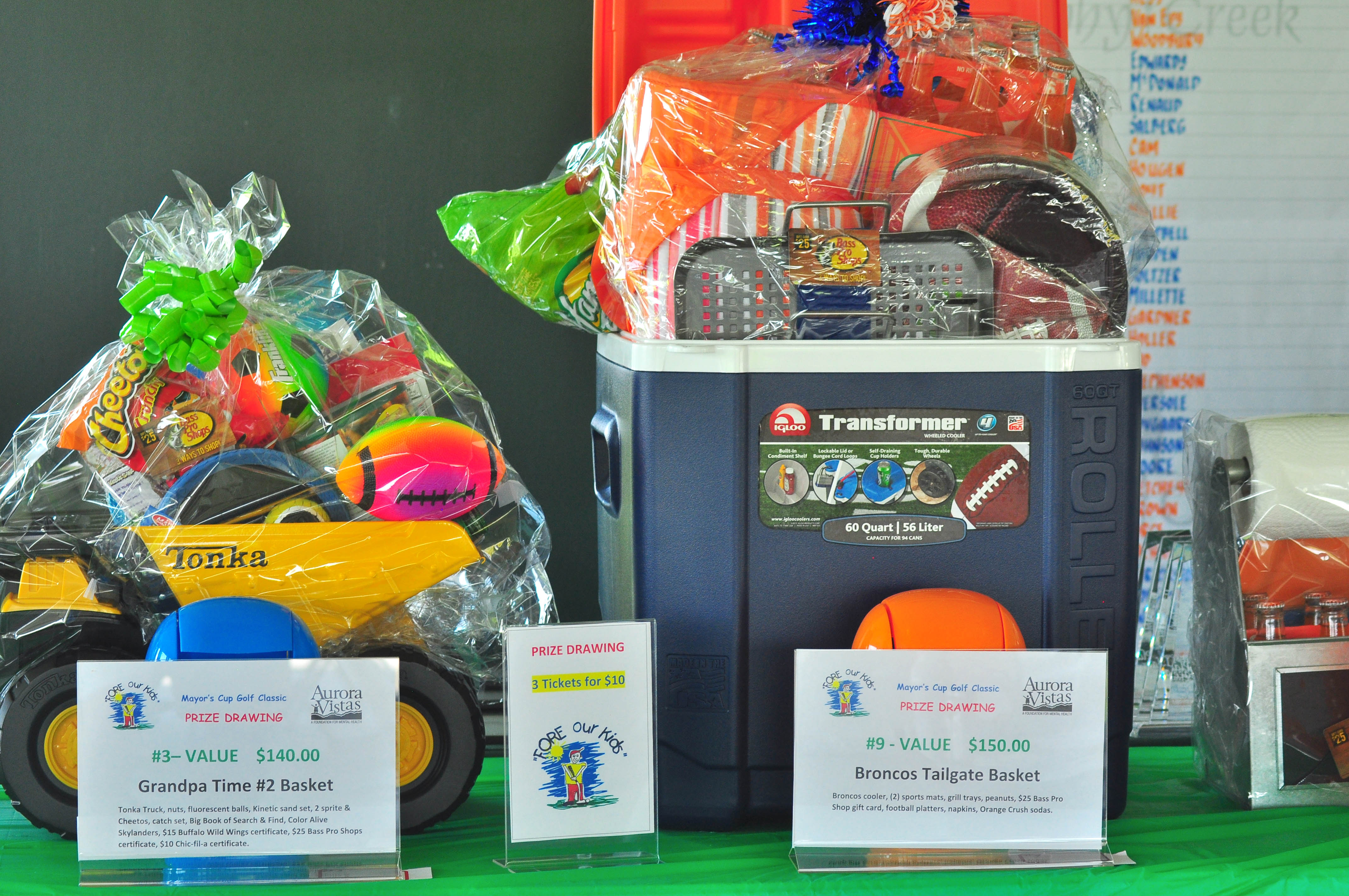 Gifts were plentiful for several award winners