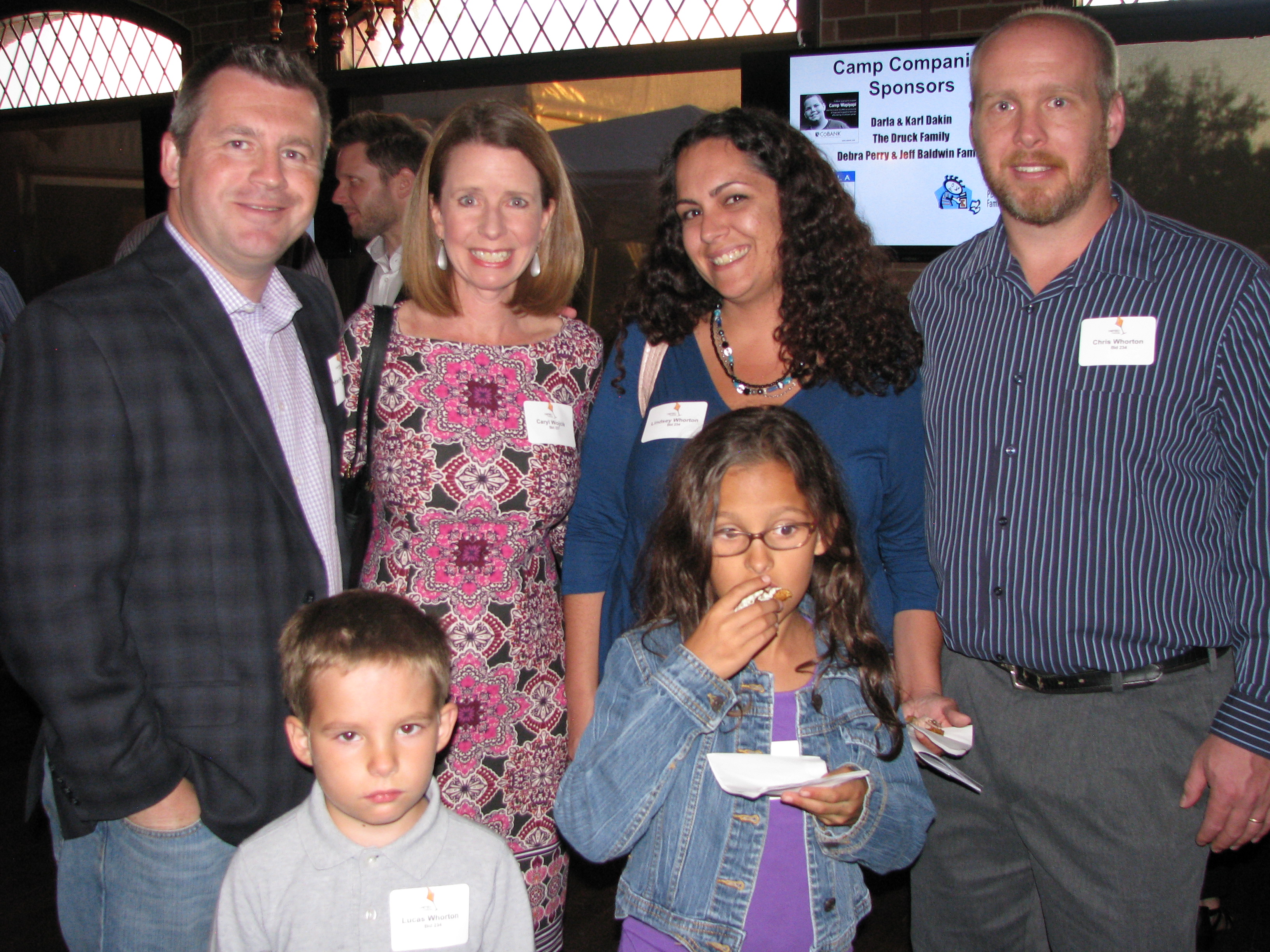 Little Lucas and Kathryn (front) came out with Mark and Caryl Wojcik ...