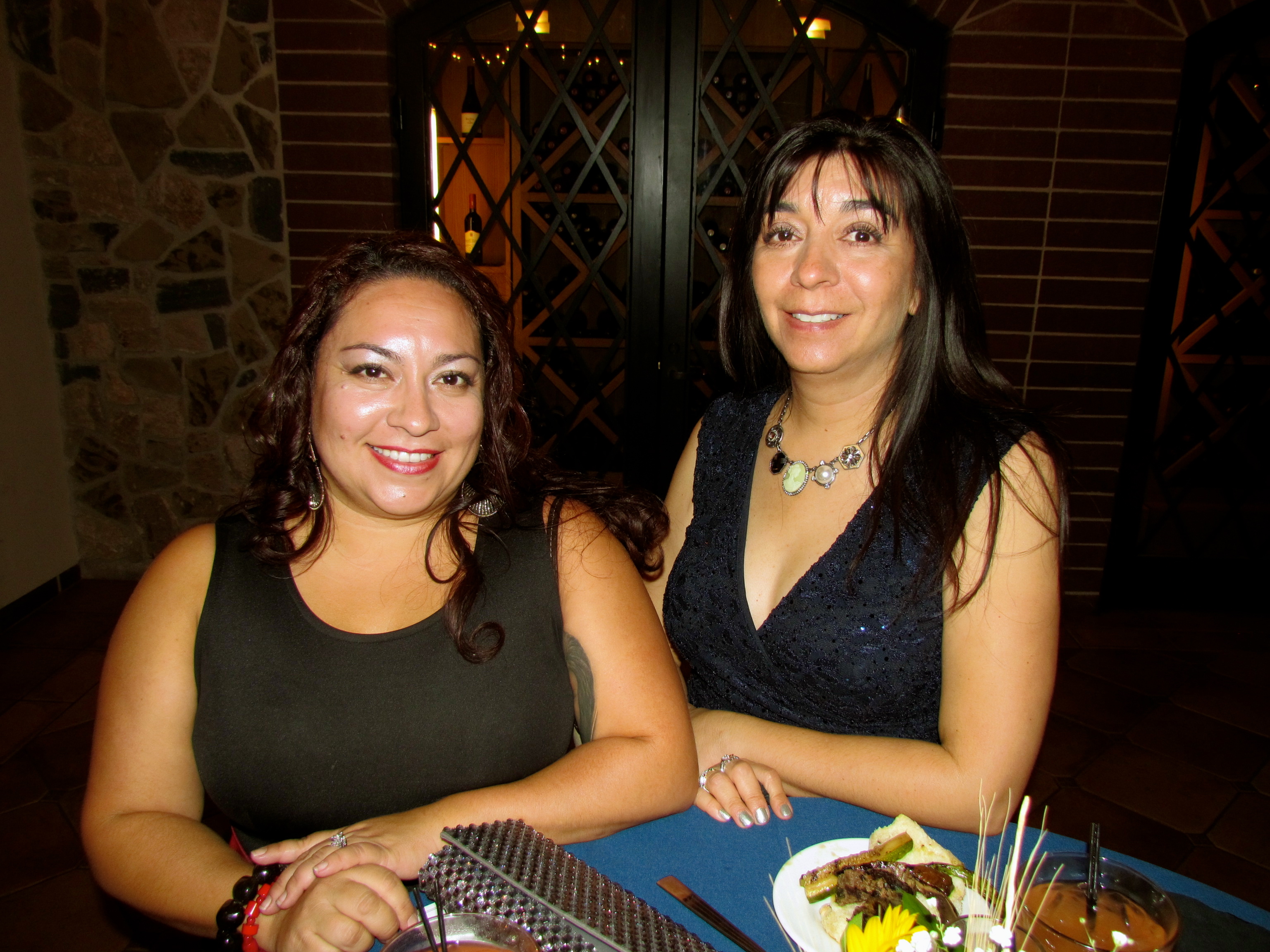 Reina Sterling, left, with Lisa Valdez