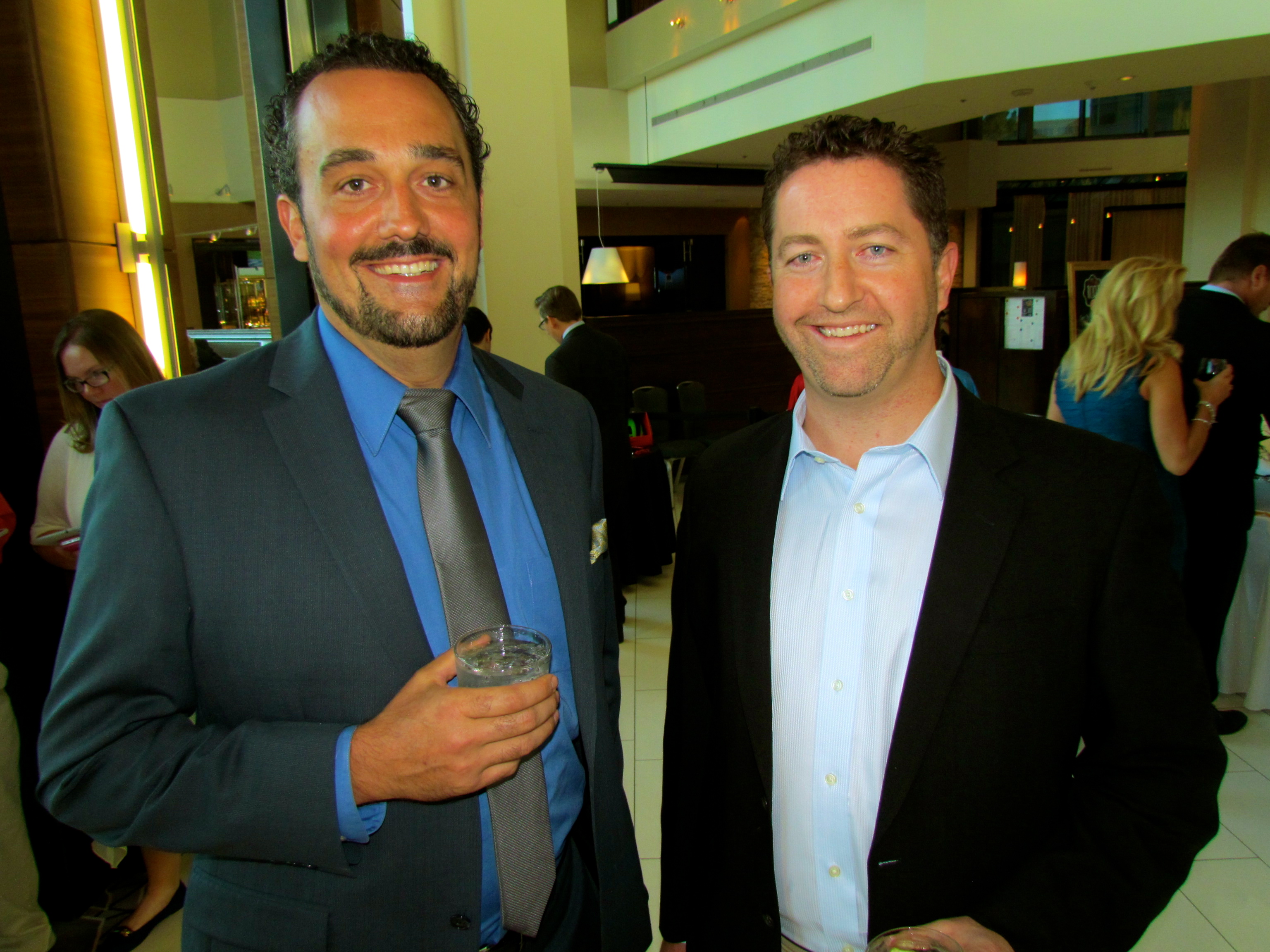 Adam Vernon (left) with Andrew Pruitt