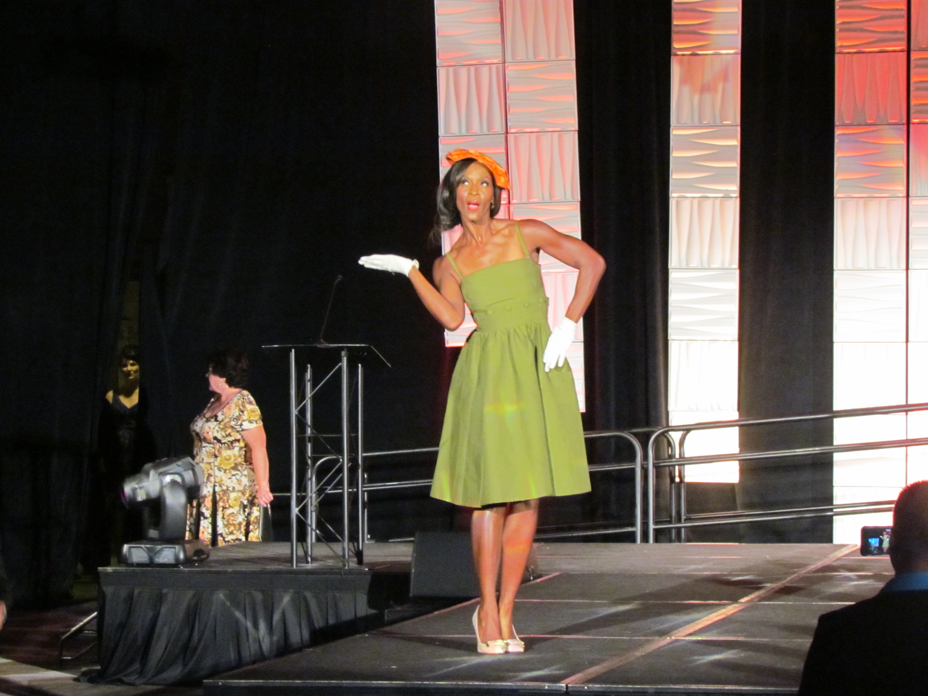 TaRhonda Thomas starts off the fashion show