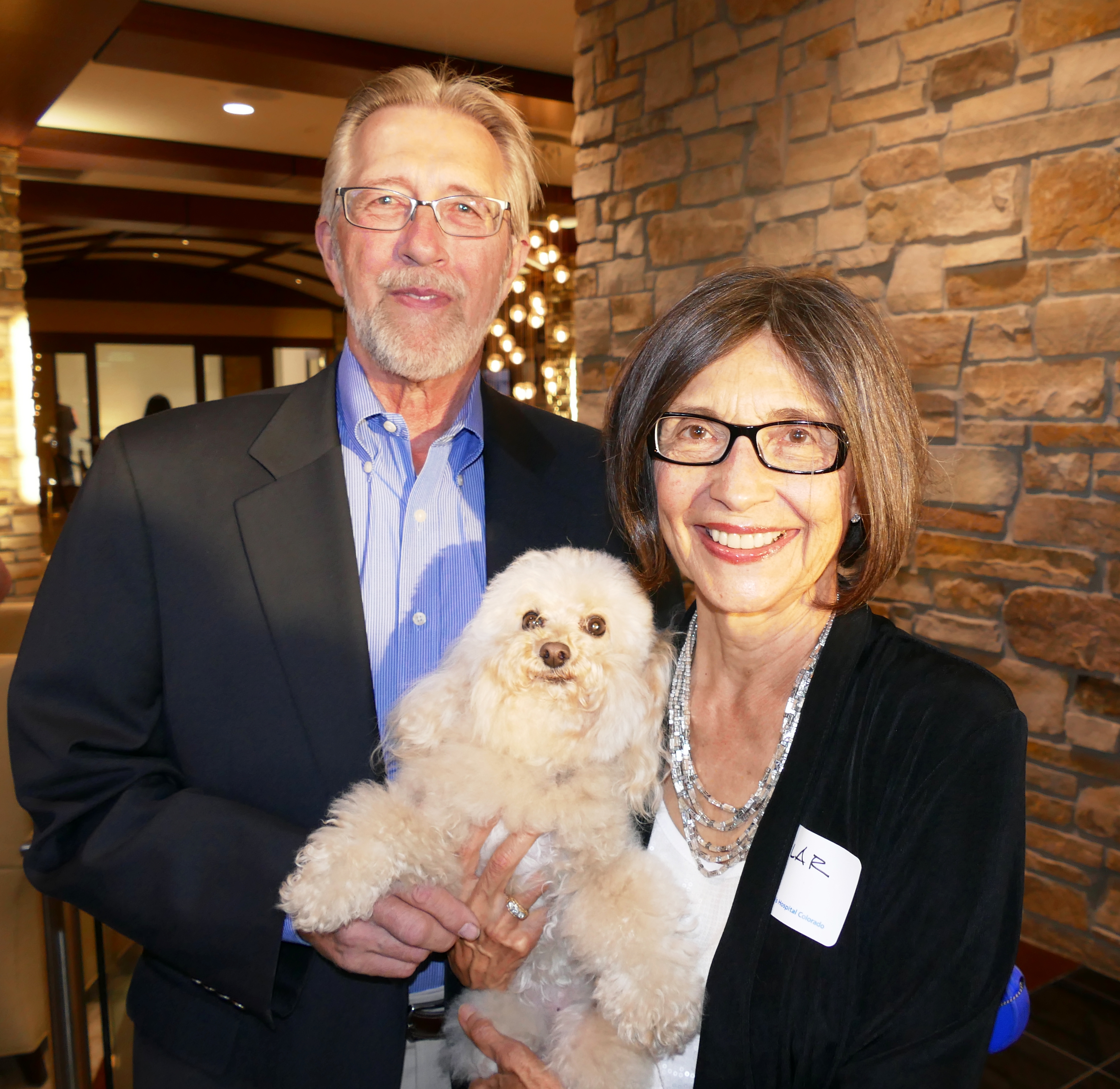 Ken Proch and Pilar Baca with Gracie