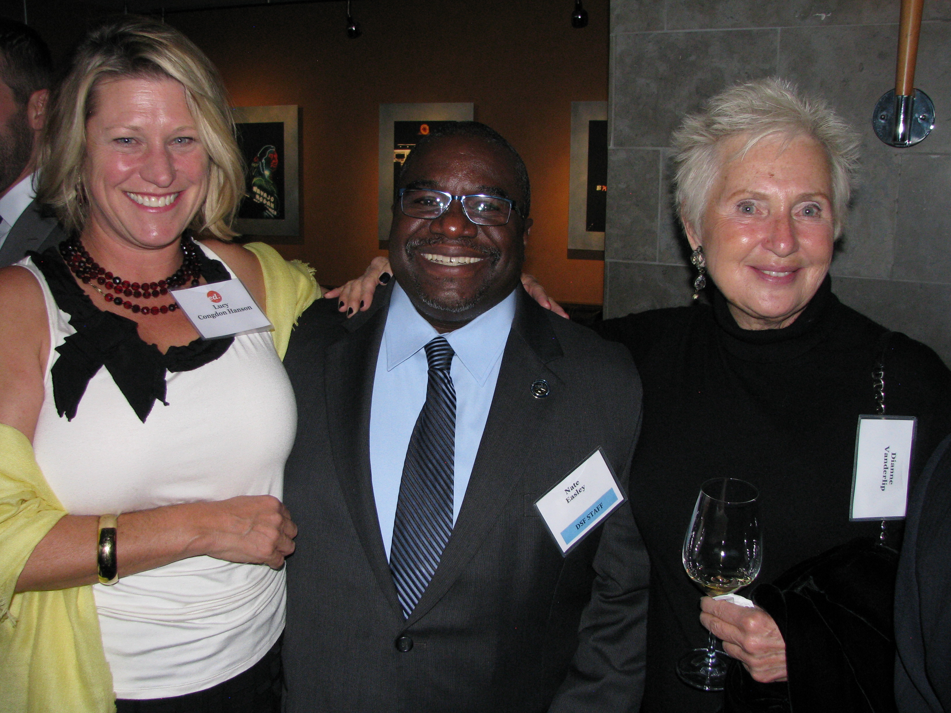 Lucy Congdon Hanson, left, is happy to have a photo with Dr. Nate ...