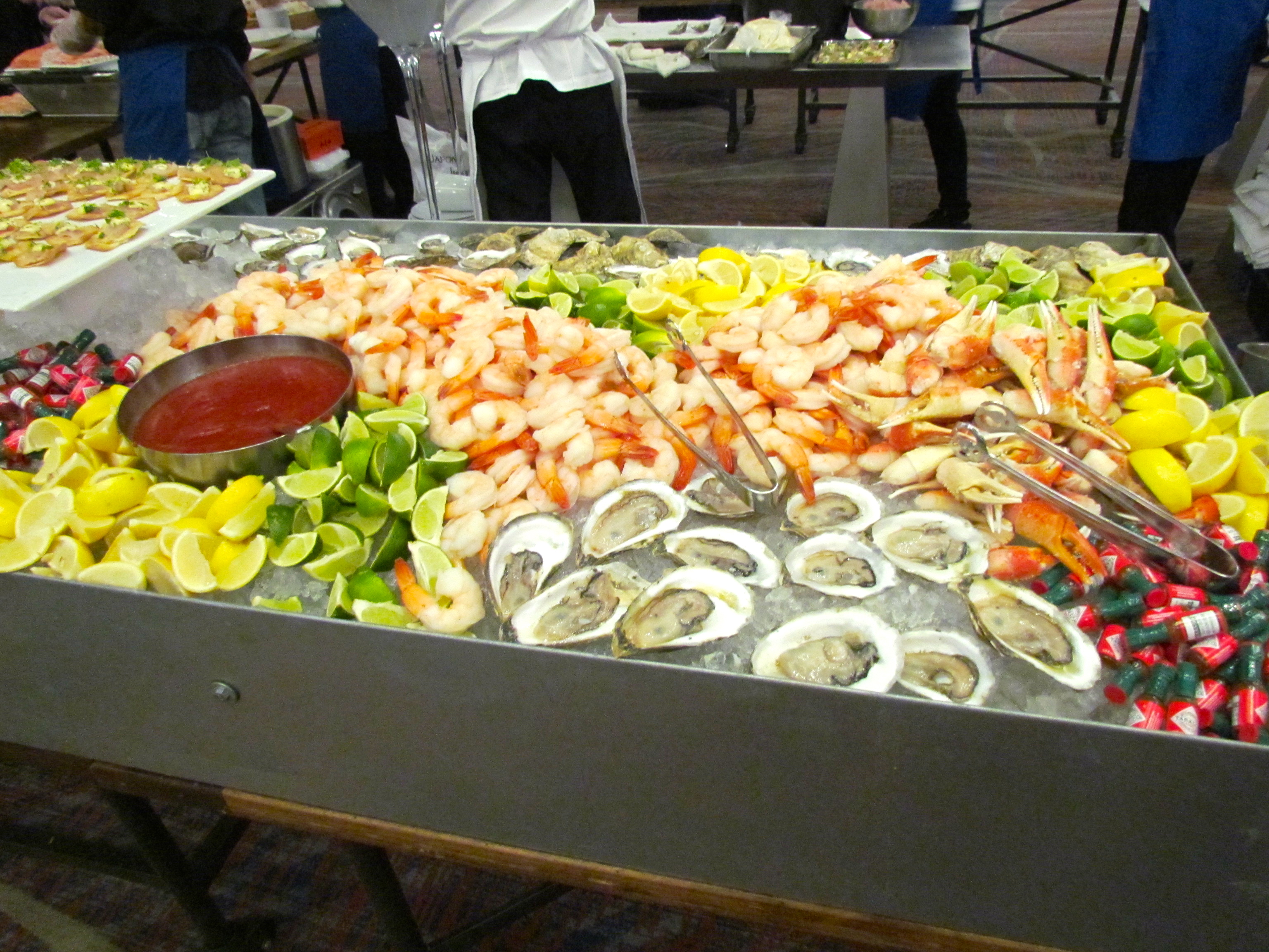 Melange of Seafood - Snow Crab Claws, Gulf Shrimp, Oysters of the Half ...