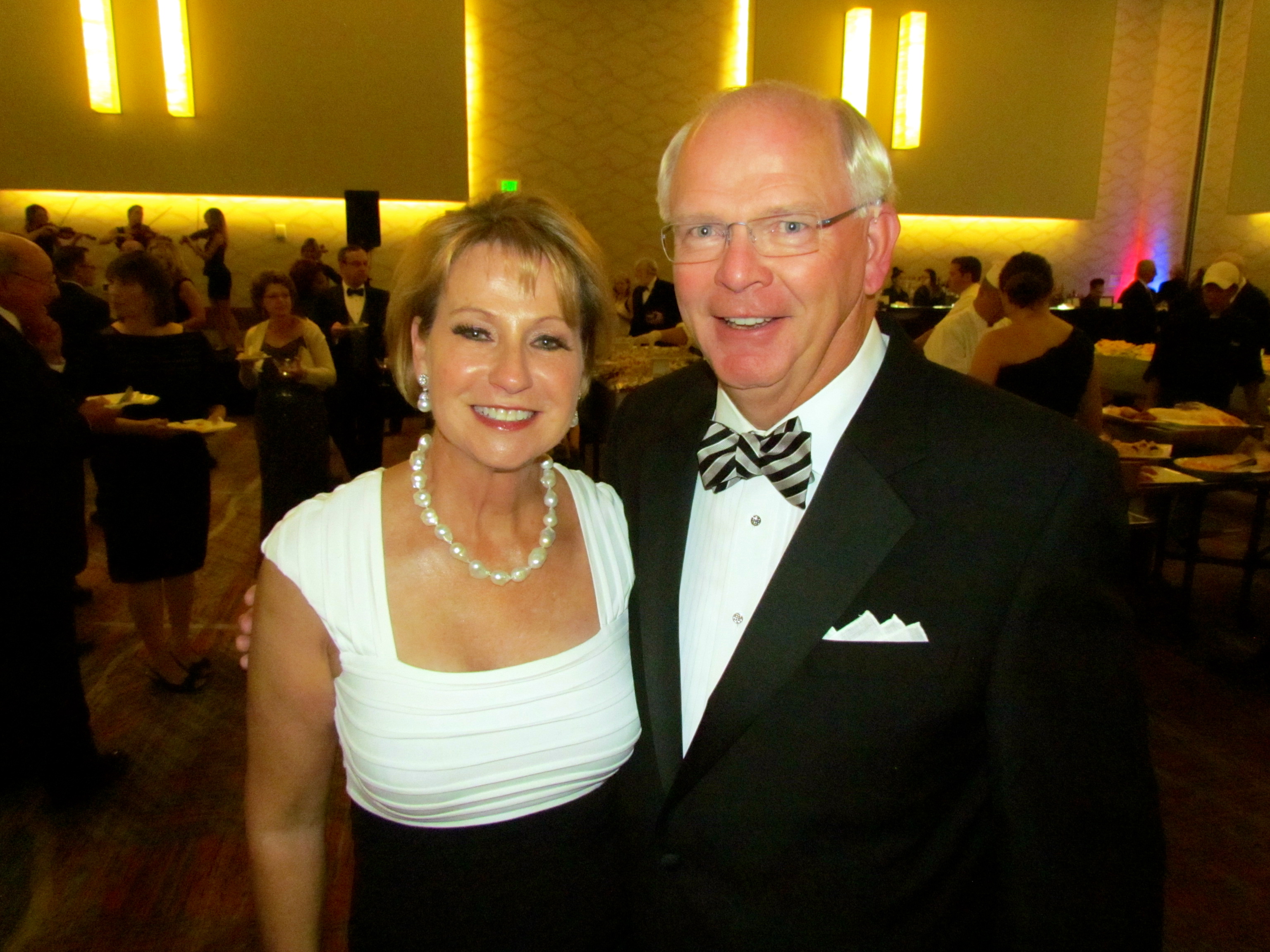 Janie Stoddard, auction chair, and Rick Stoddard