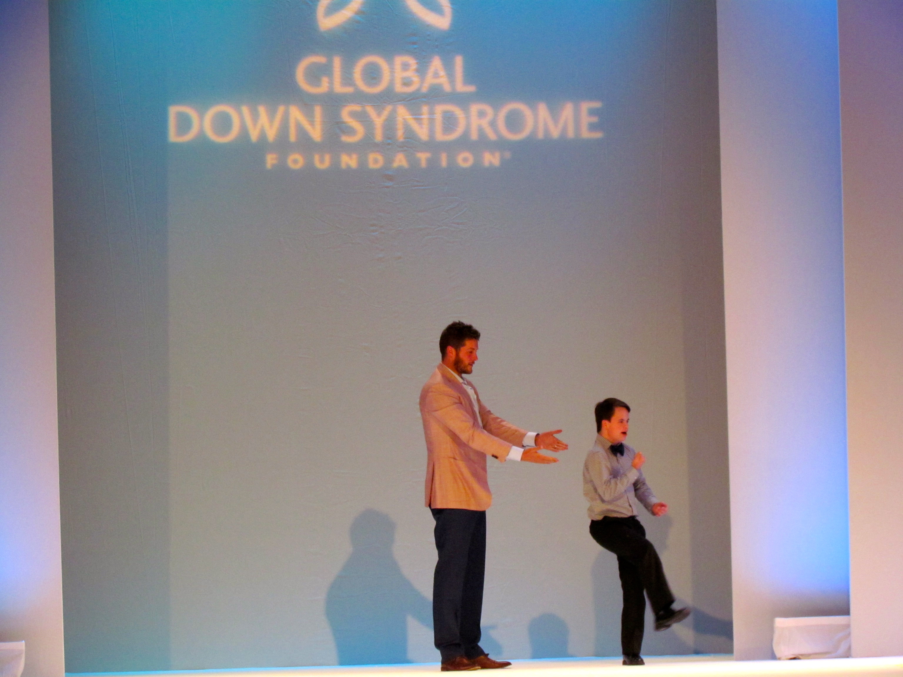 Broncos punter Britton Colquitt with Andrew Goodspeed