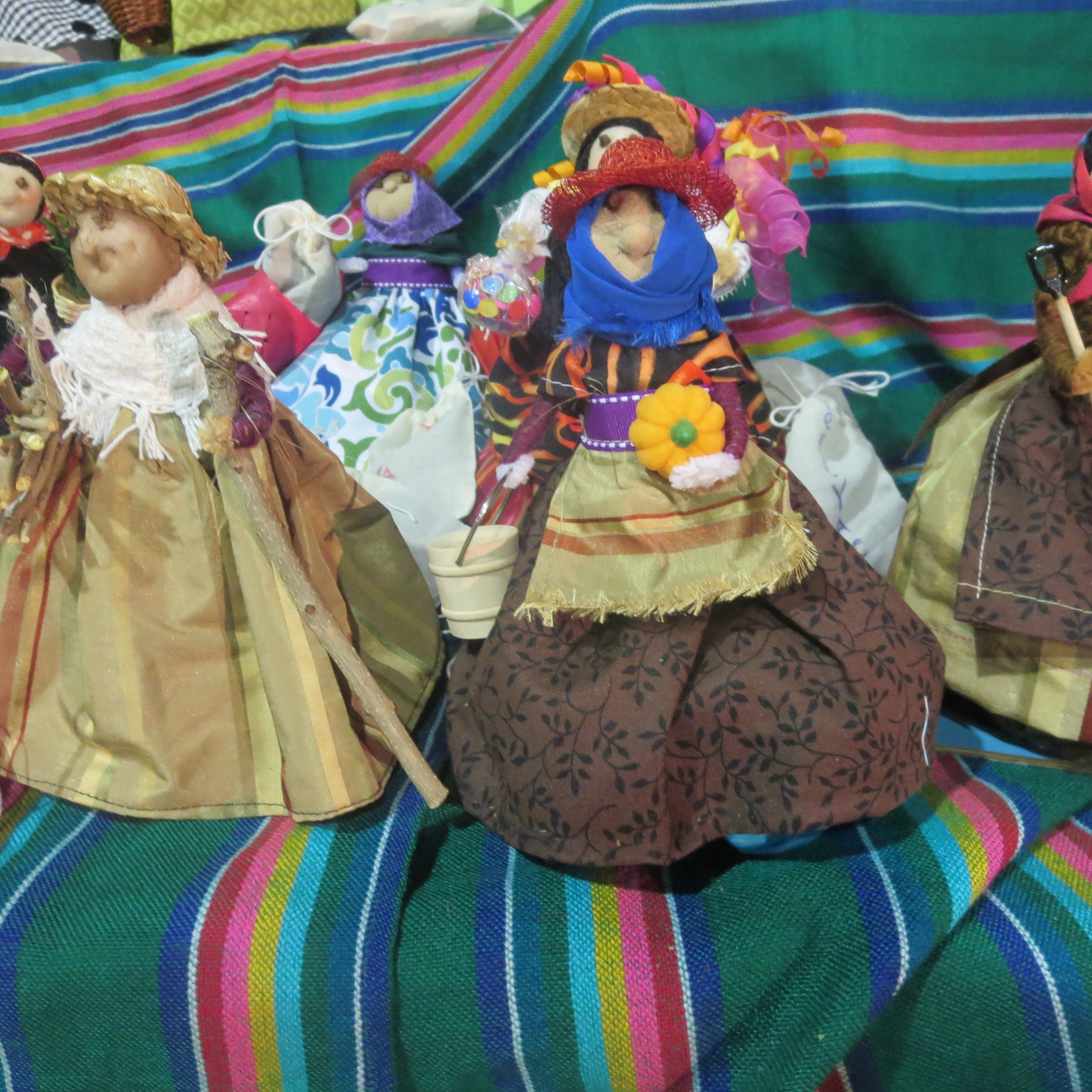 Beautiful handmade folk-art dolls