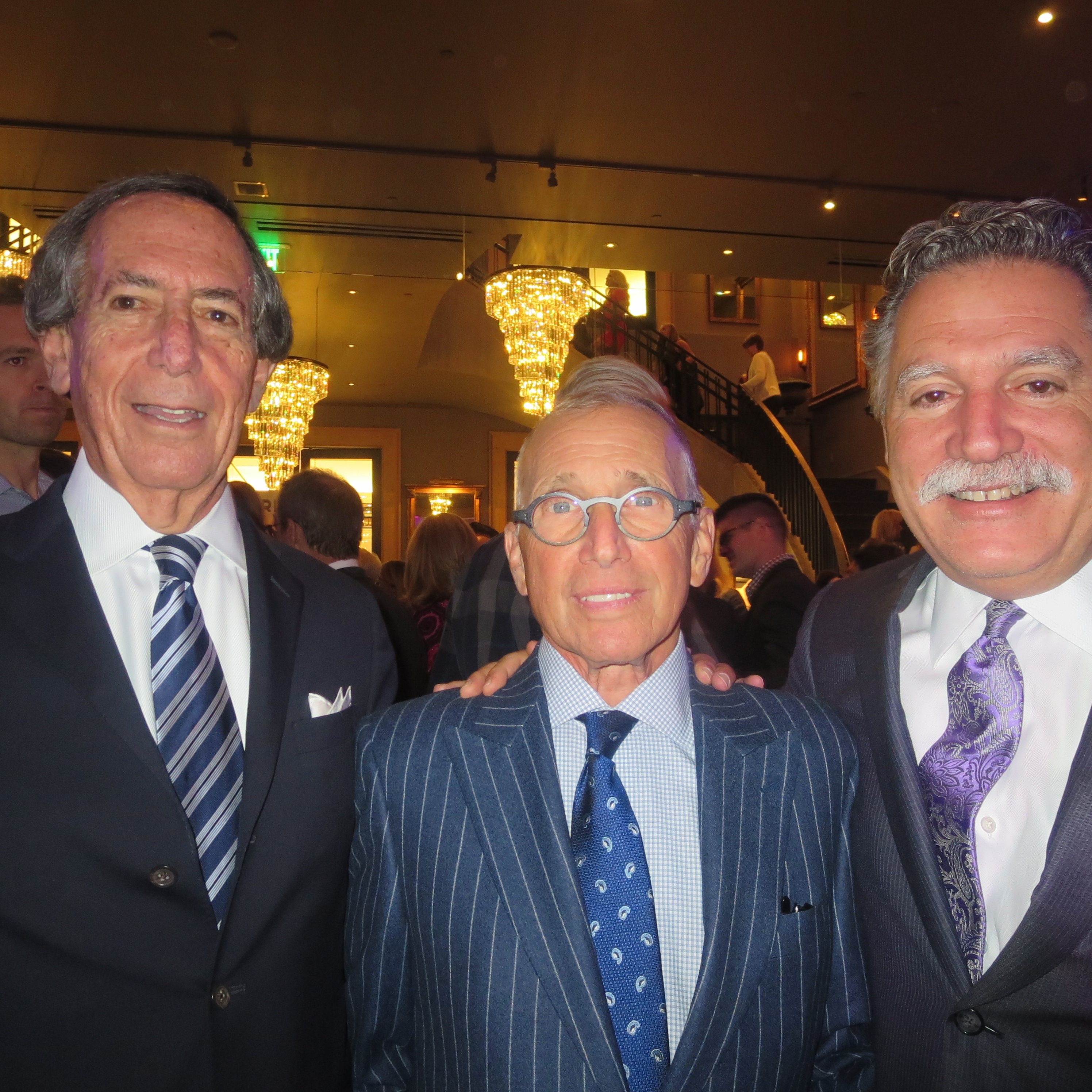 L to R: Steve Farber, Dr John Grossman, Walter Isenberg
