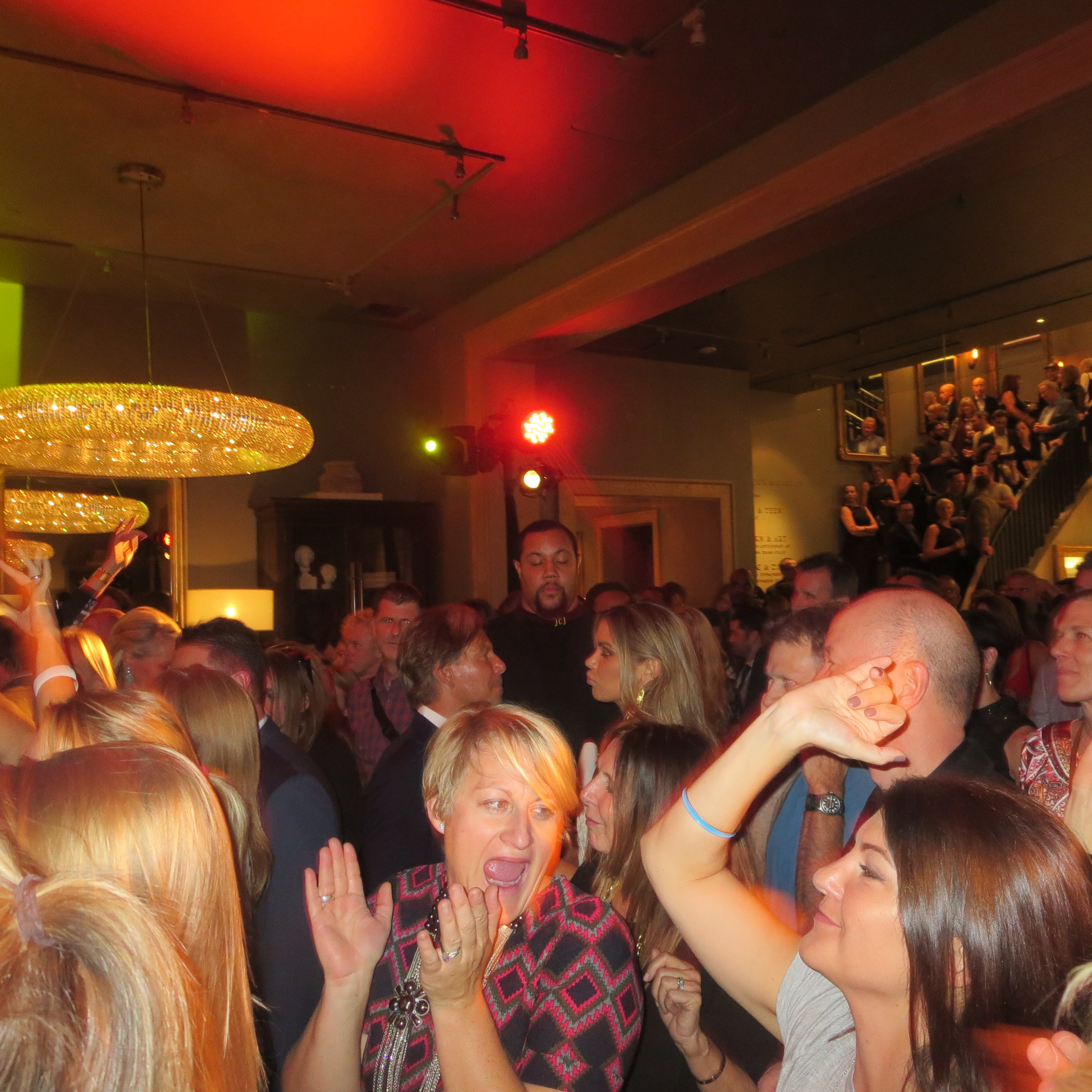 Party goers get down