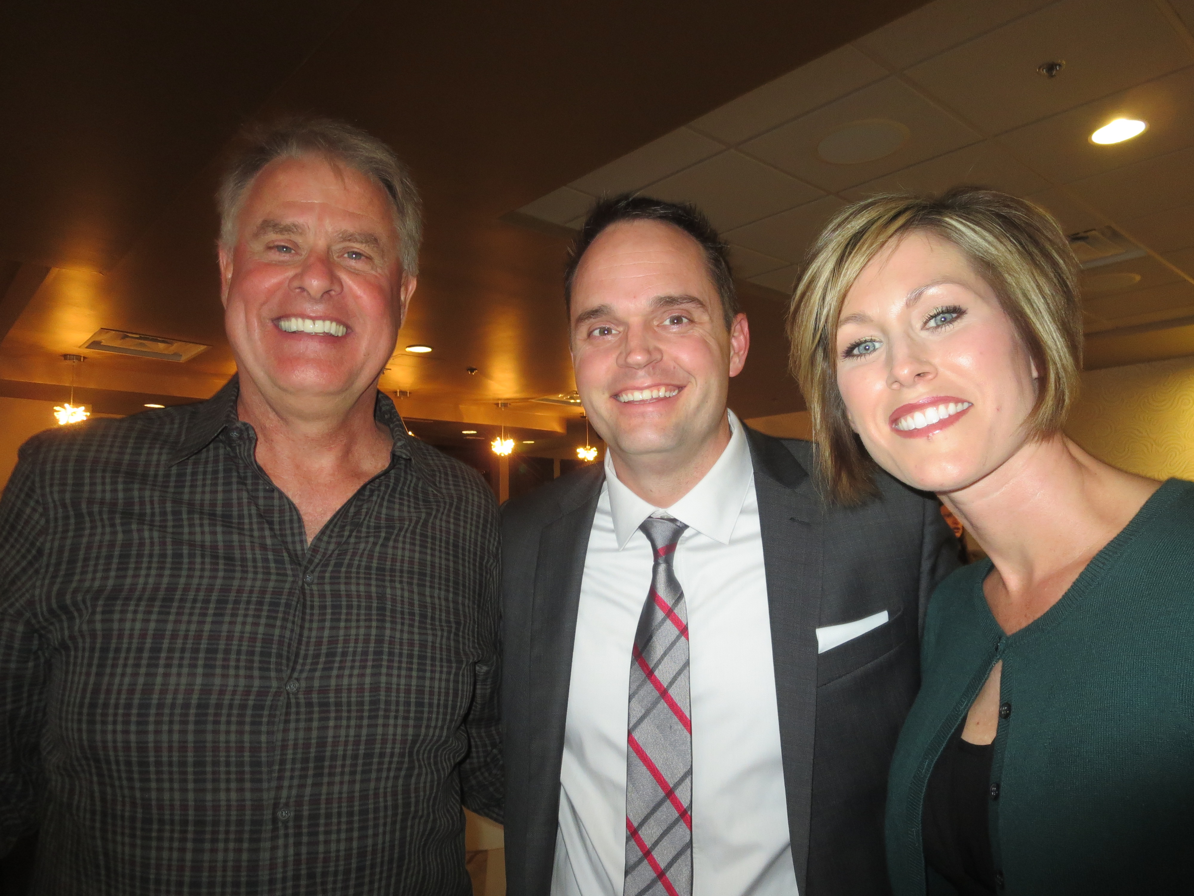 L to R: Blair Tikker, Sam & Melissa Huenergardt