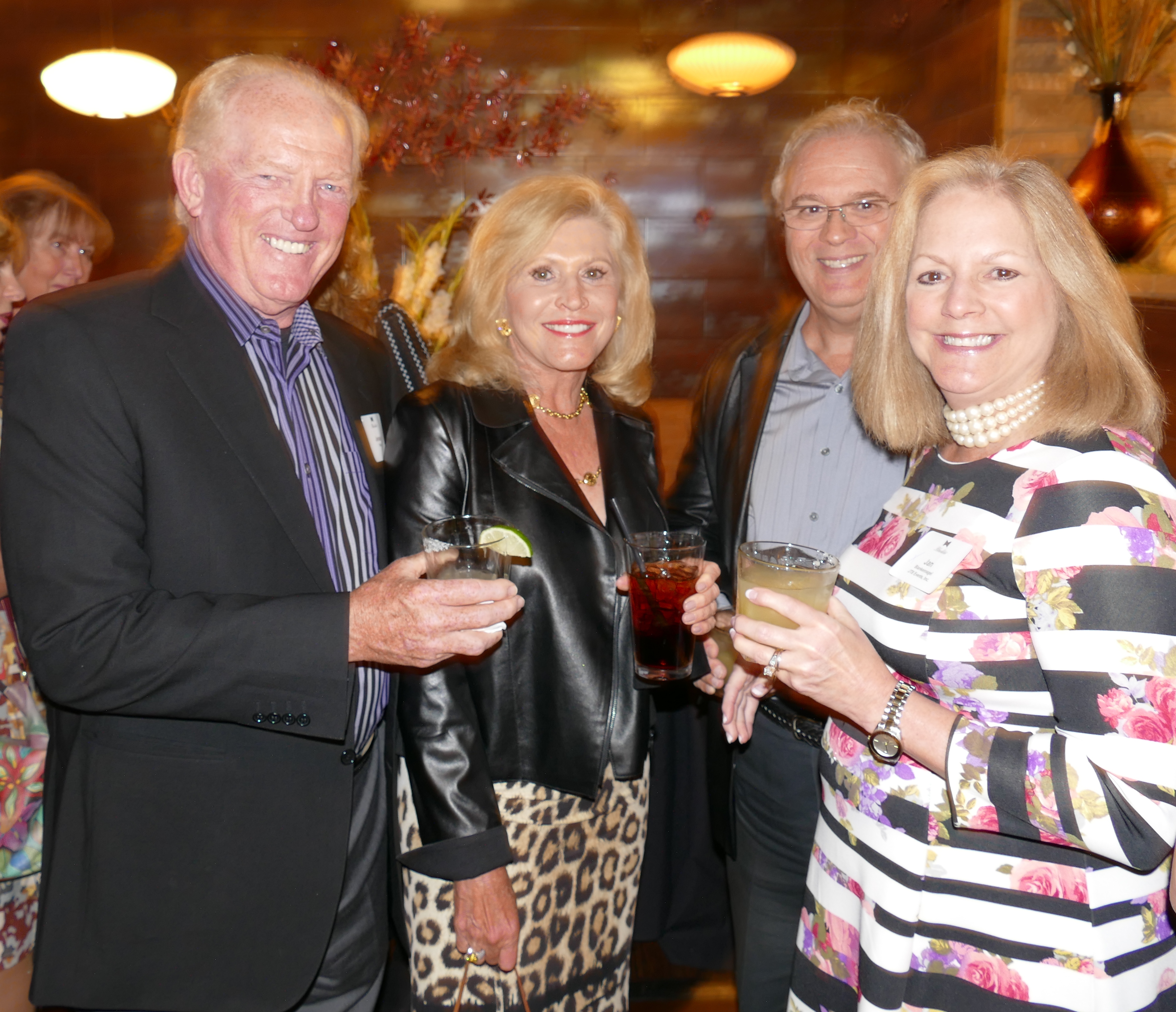 Jesse Wise, left, Roselyn Saunders, John Godzac, Jan Blankennagel
