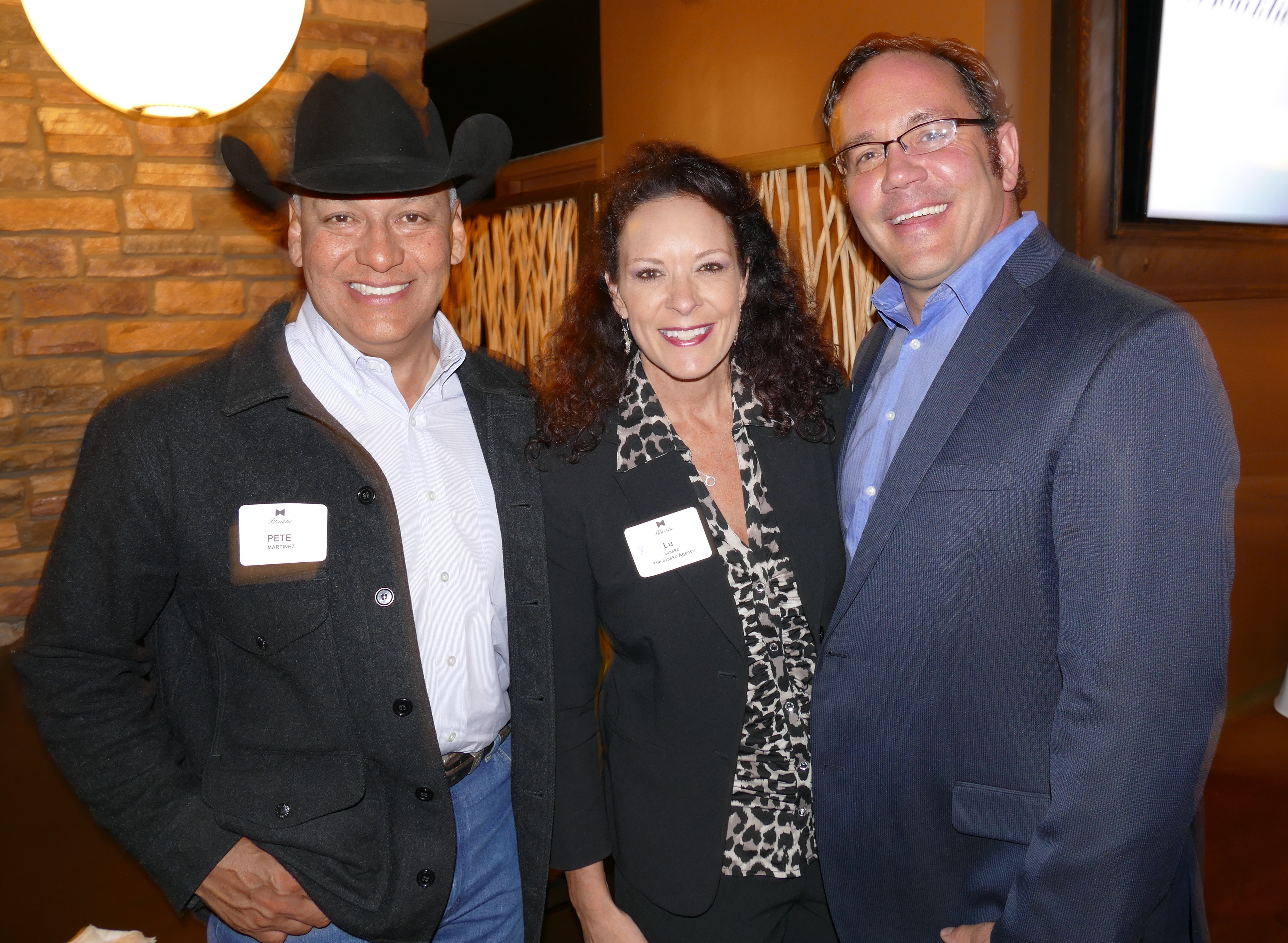 Pete Martinez, left, Lu Stasko and Ron Atchison