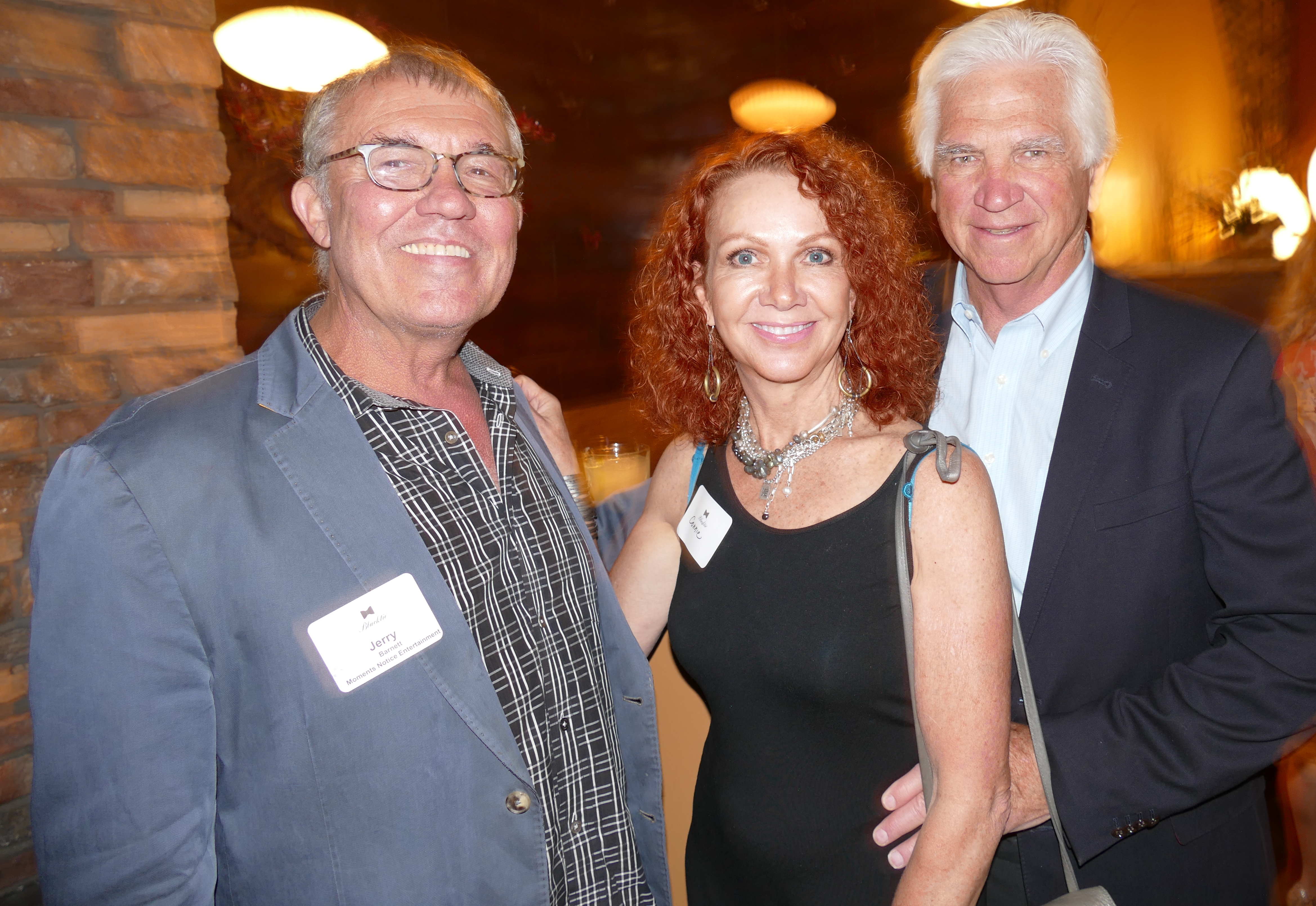 Jerry Barnett, left, Connie Robertson and John Faught