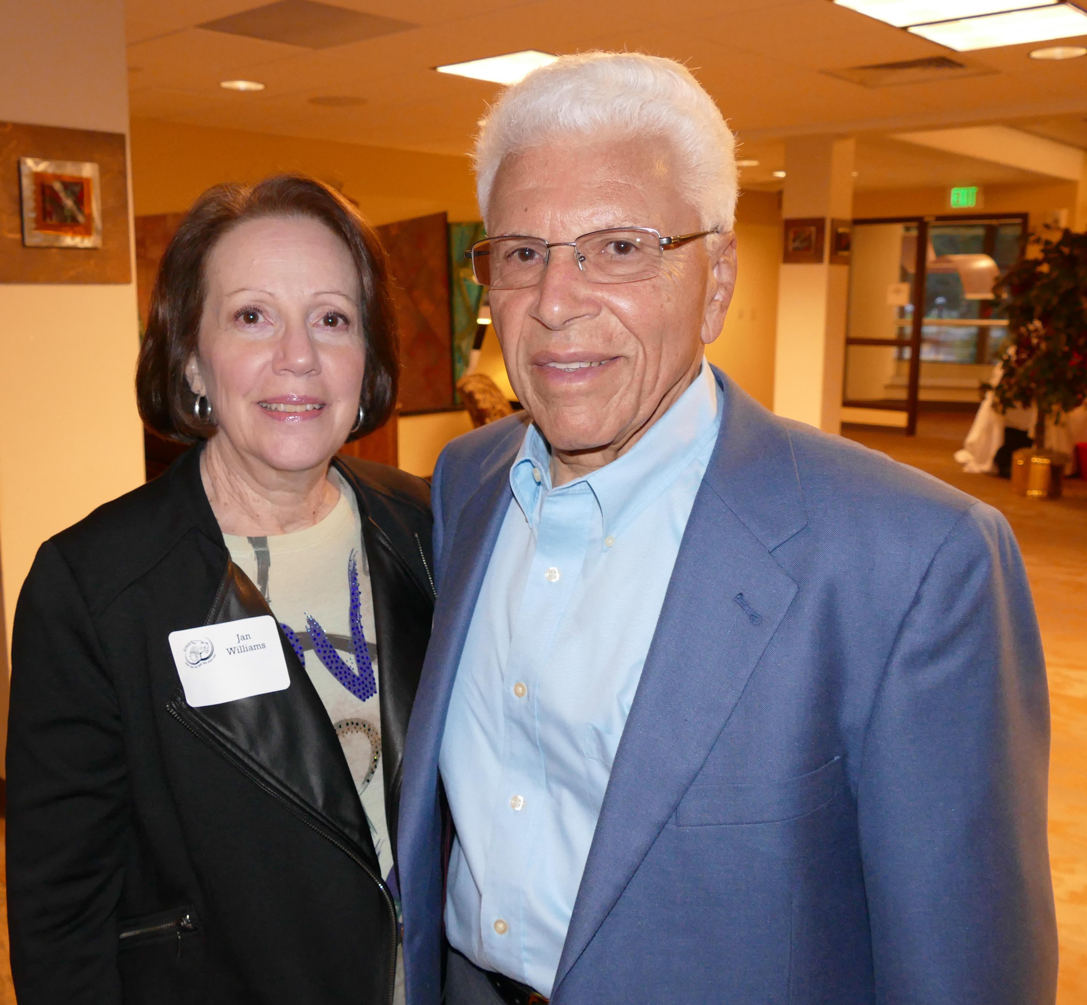 Jan and Ralph Williams (he was a football lineman and she's on the board)