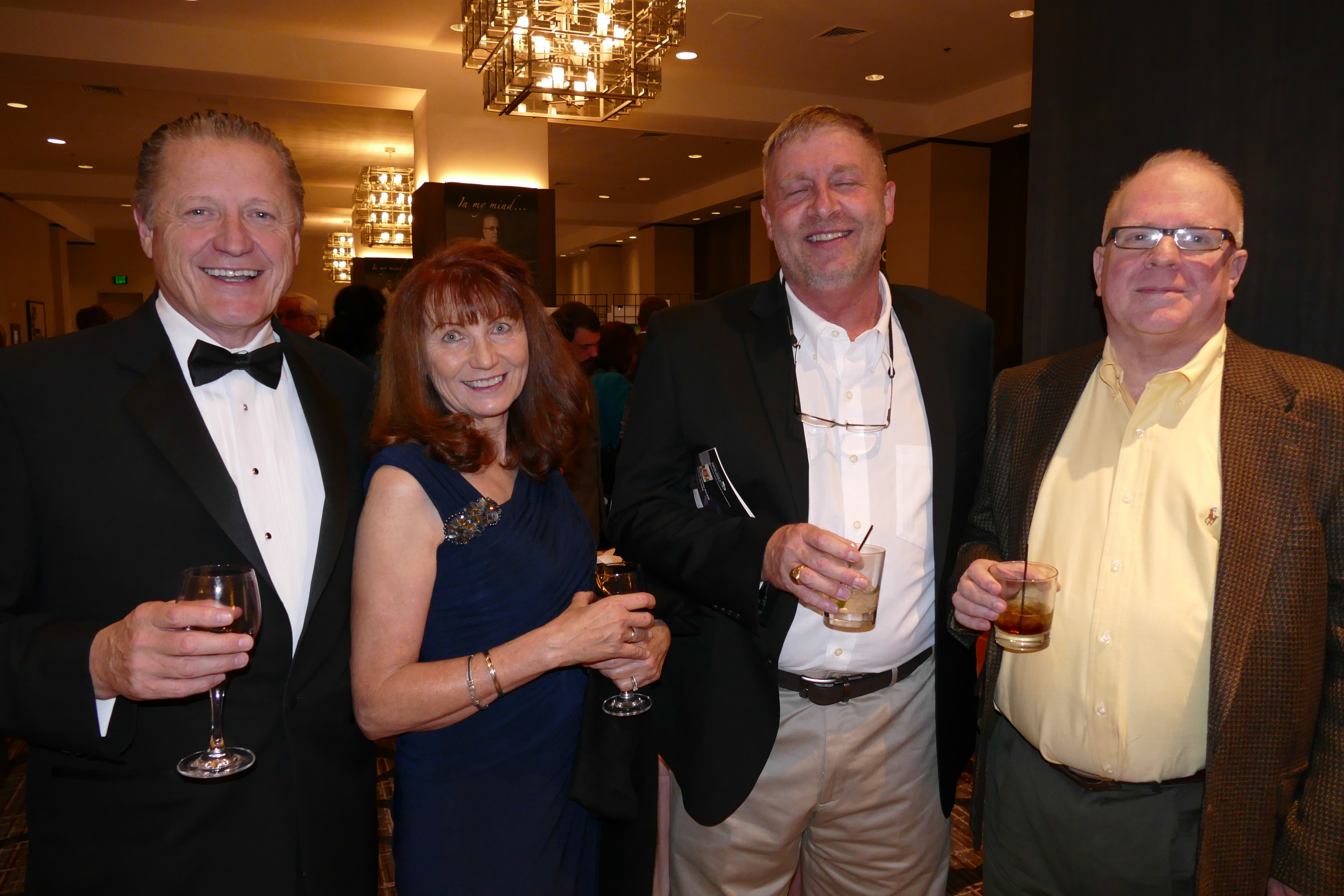 Keith and Sharon Larson, left, Jeff Nelson, Jay Kleiber