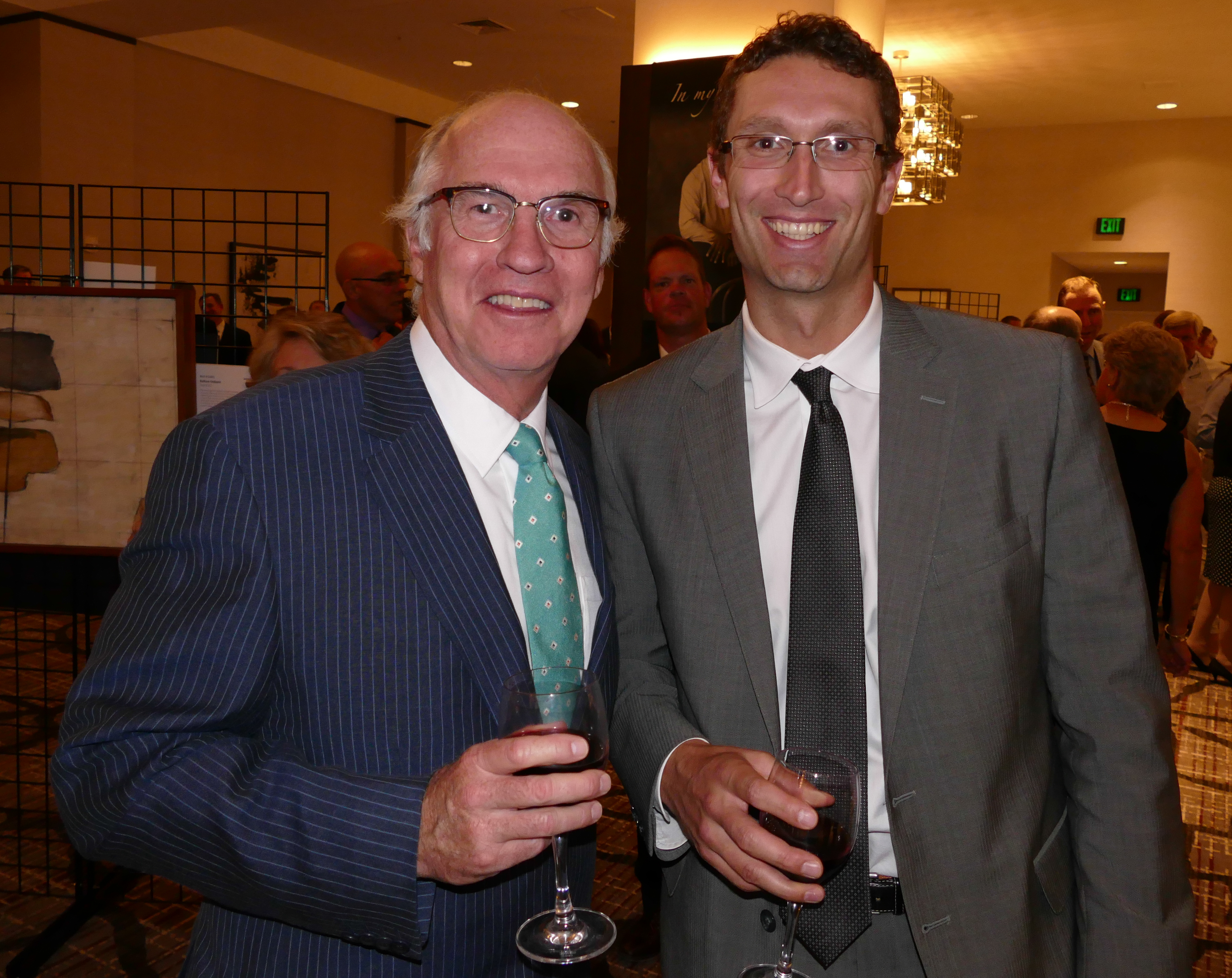 Ken Carroll (sponsor), left, and Fred Deloizagh from Eddie Merlots