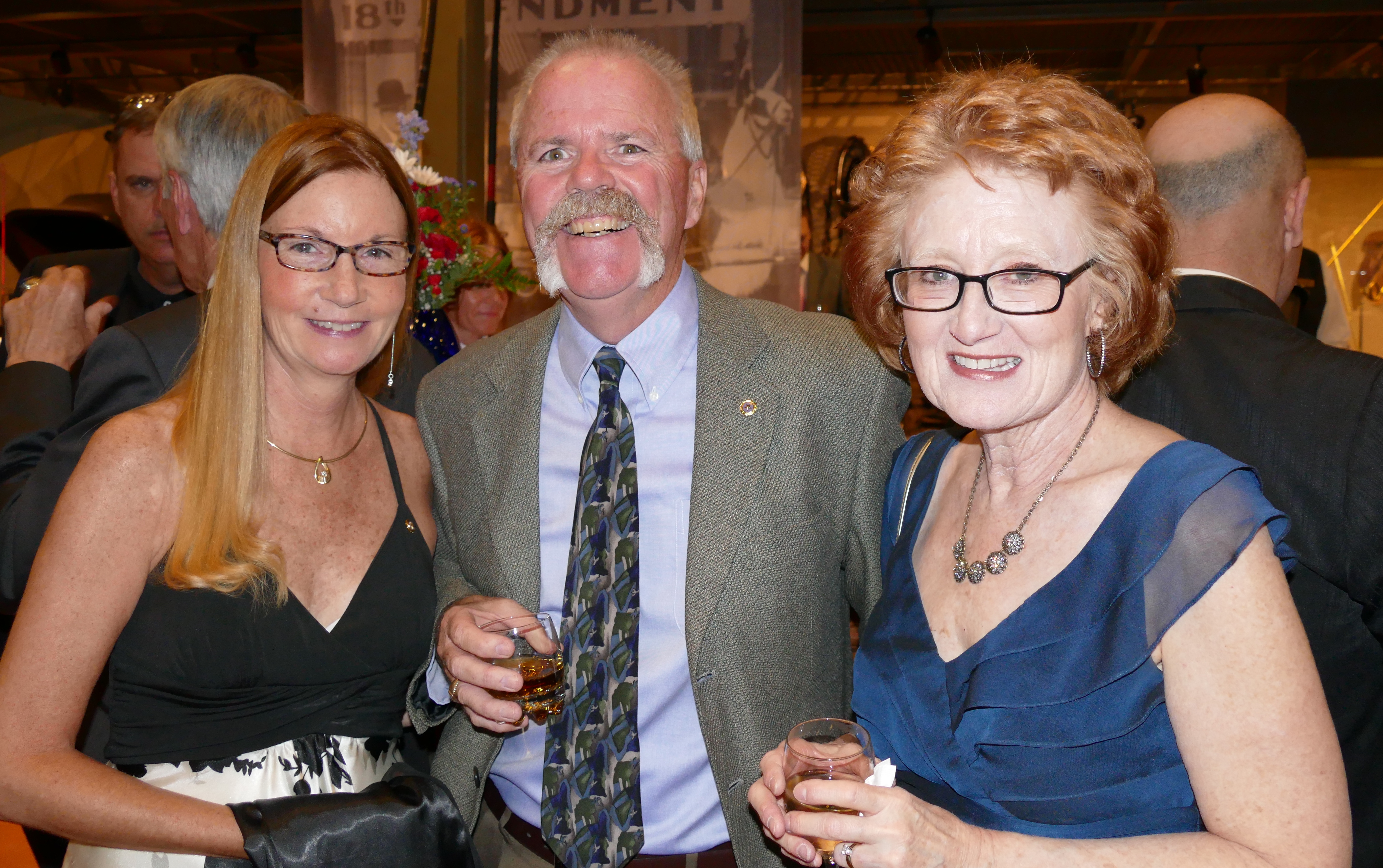 Marilynn and Pat Welsh, left, with Marilyn Prost