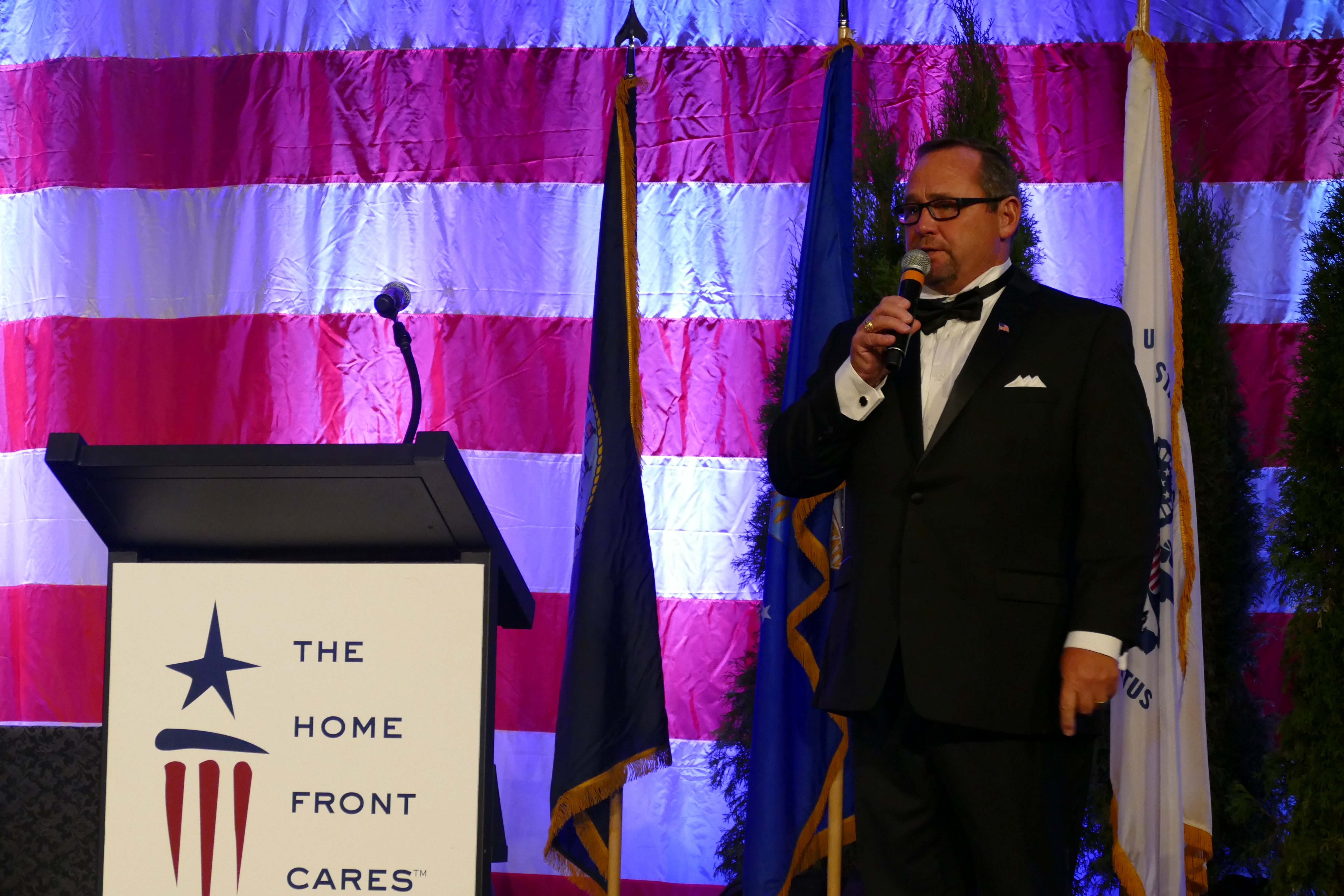 Auctioneer Dean Gunter got the crowd bidding high and often